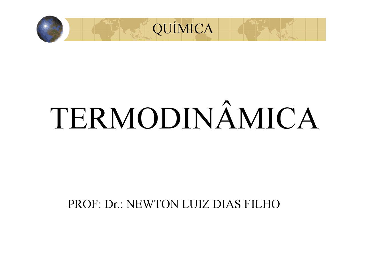 Introdução A Termodinamica Docsity