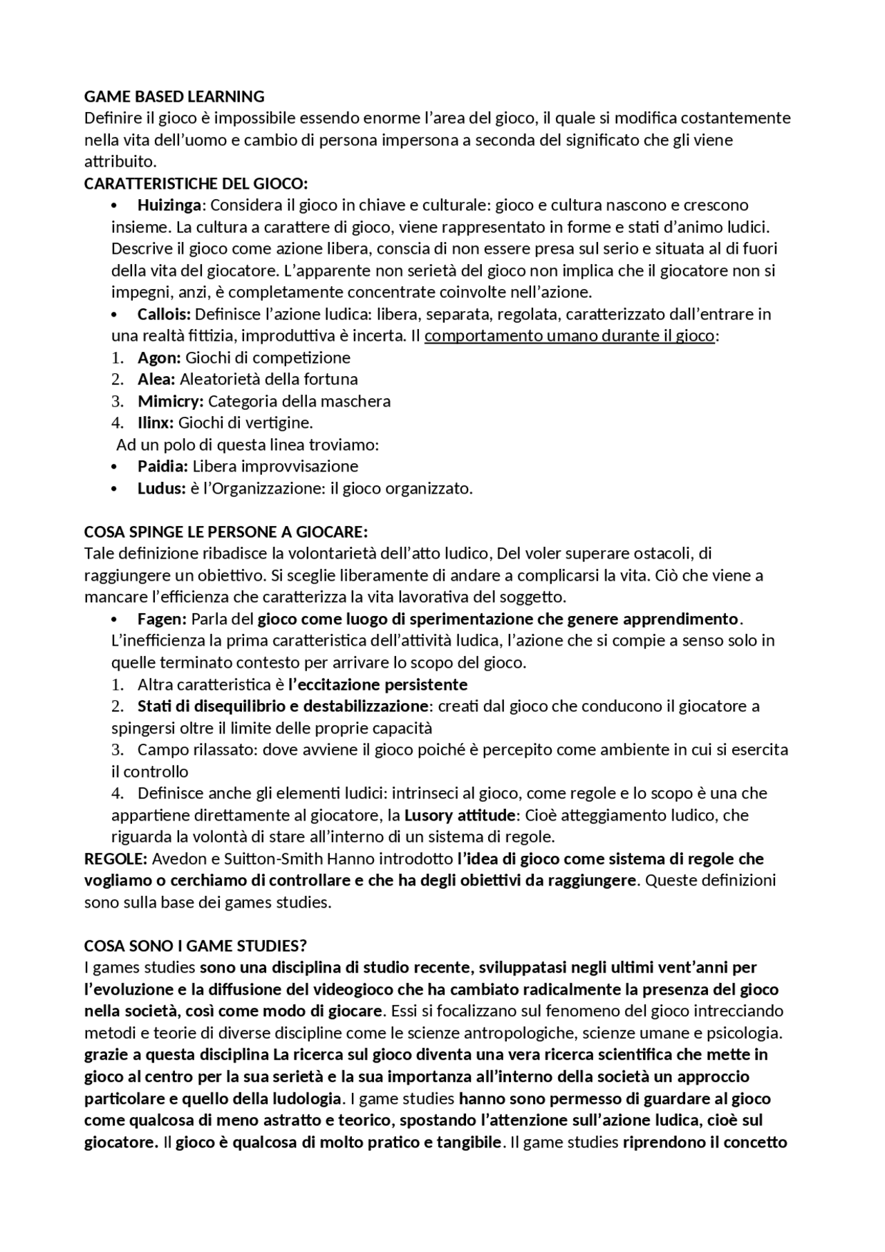 Riassunto Del Libro Game Based Learning Docsity