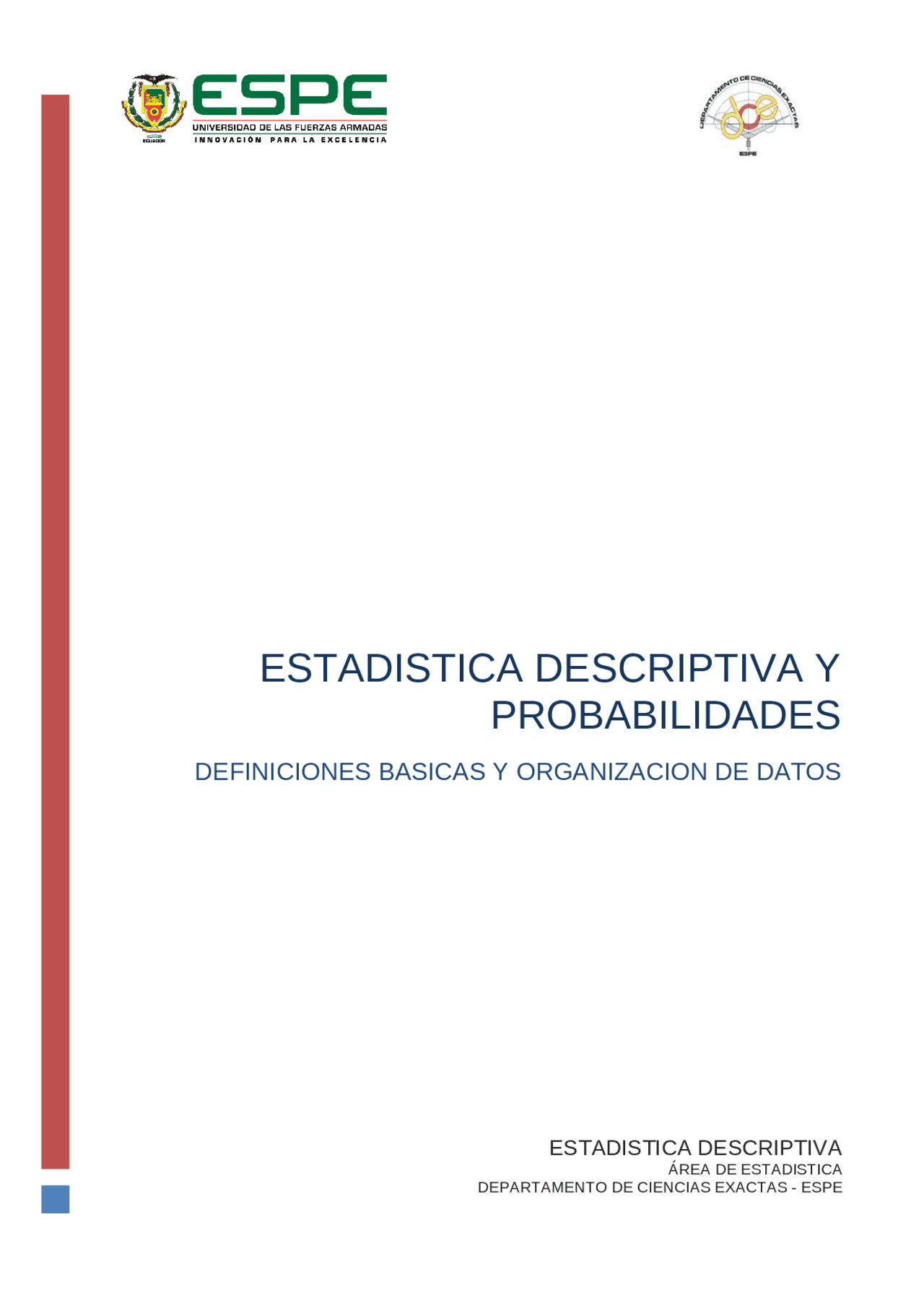 Estadistica Primeras Cinco Clases Docsity
