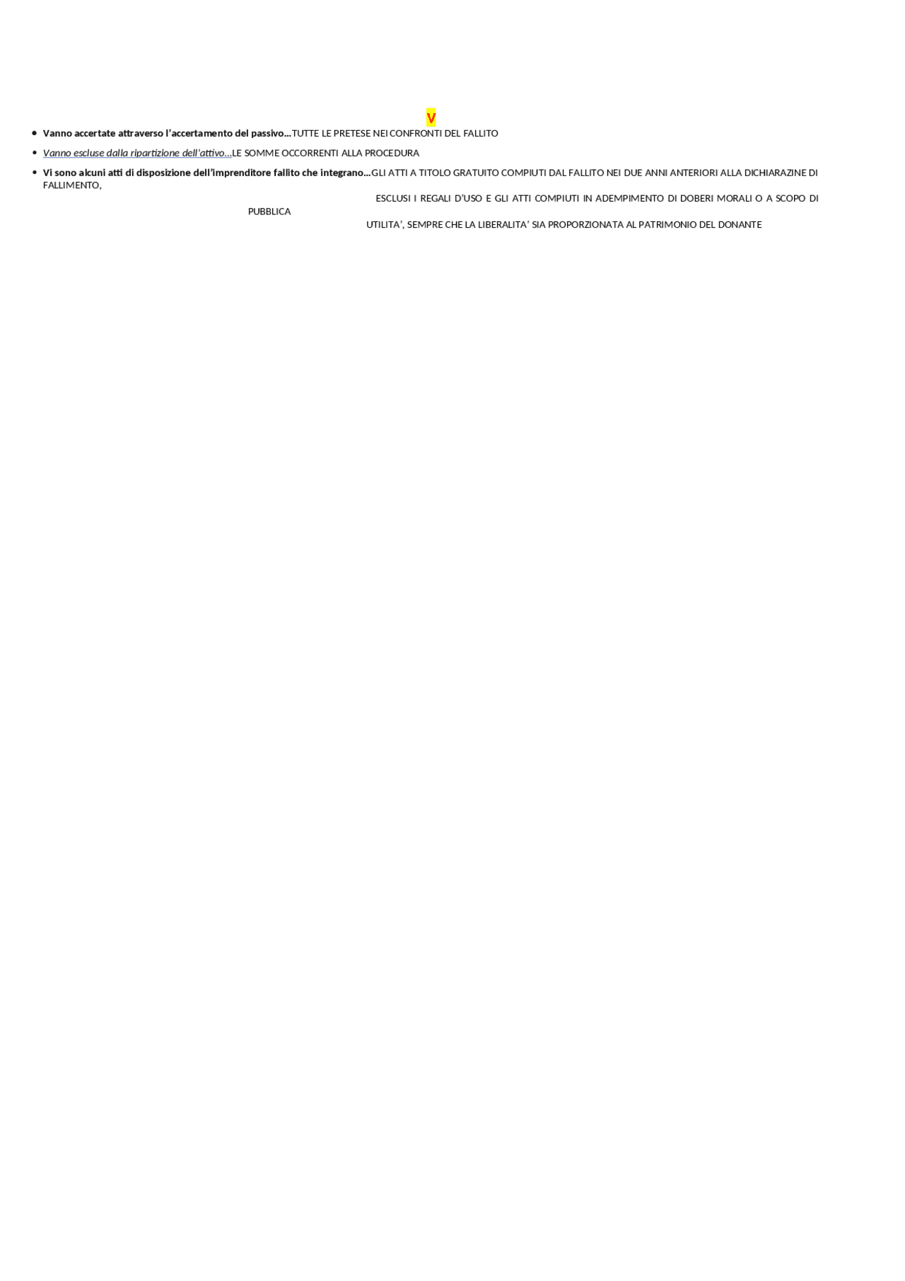 Test Diritto Fallimentare 2021 Docsity
