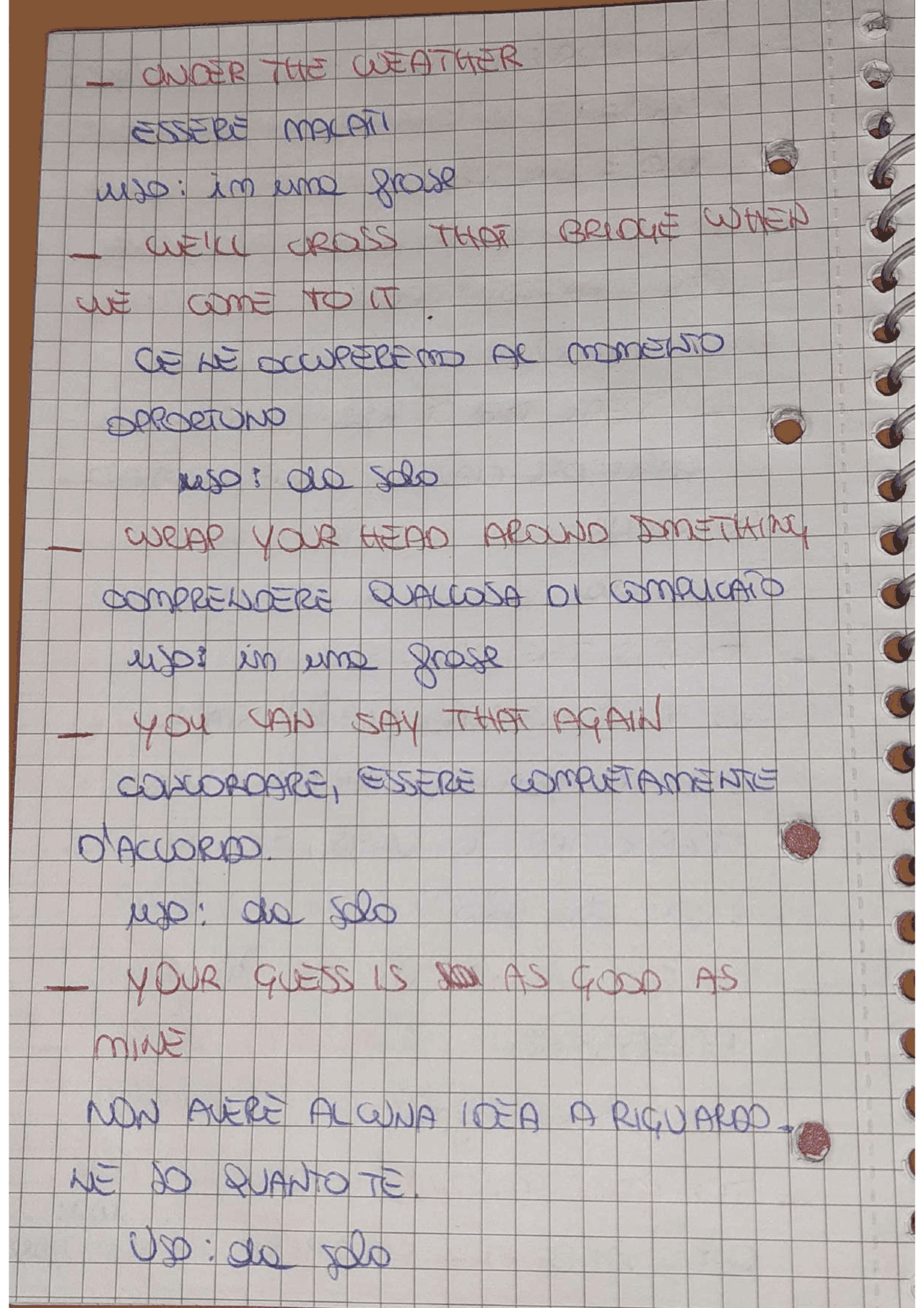 Appunti Di Espressioni In Lingua Inglese Docsity