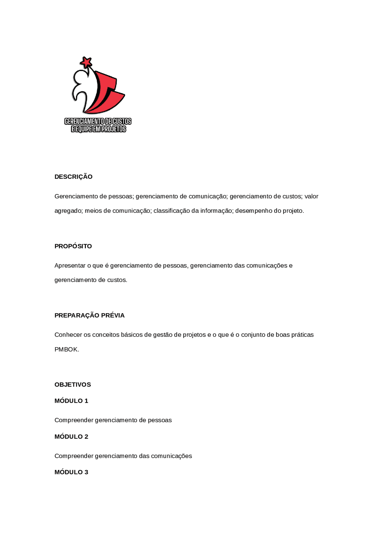 Gerenciamento De Custo Docsity