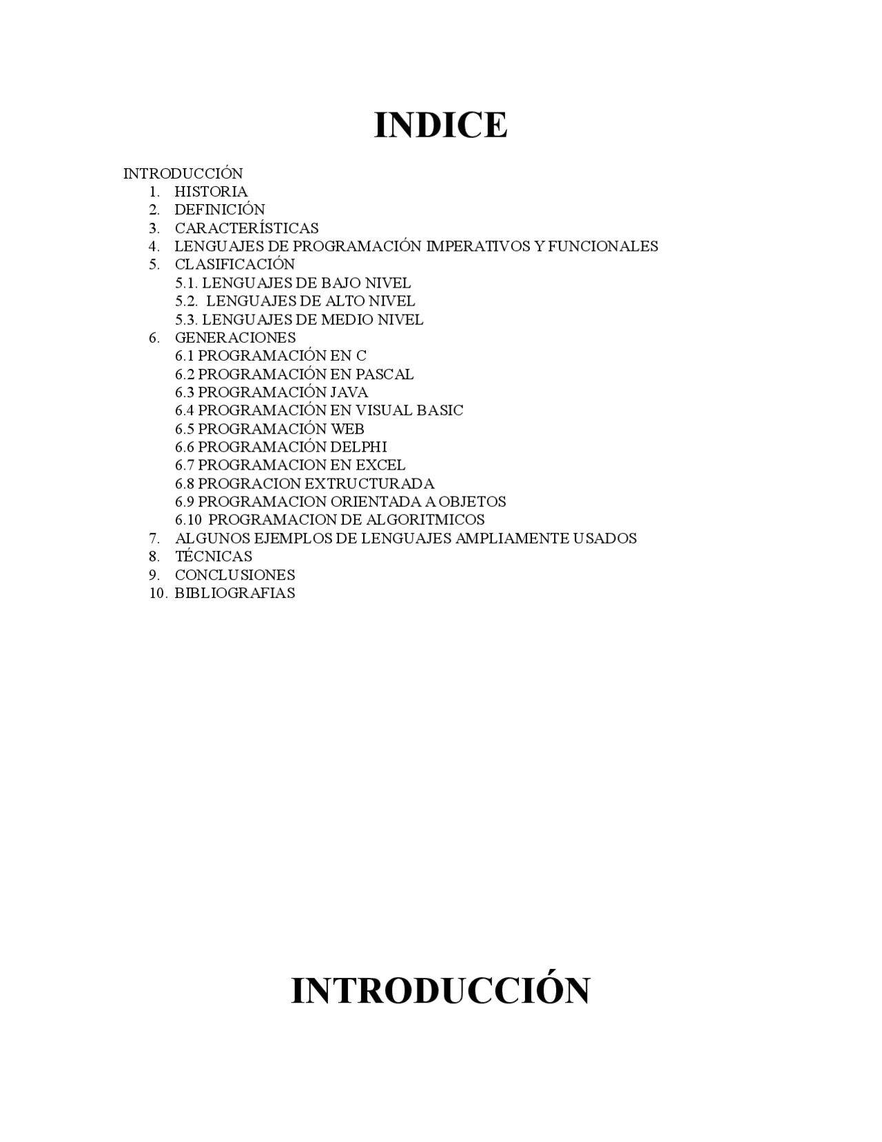 Ejercicios De Programacion Docsity