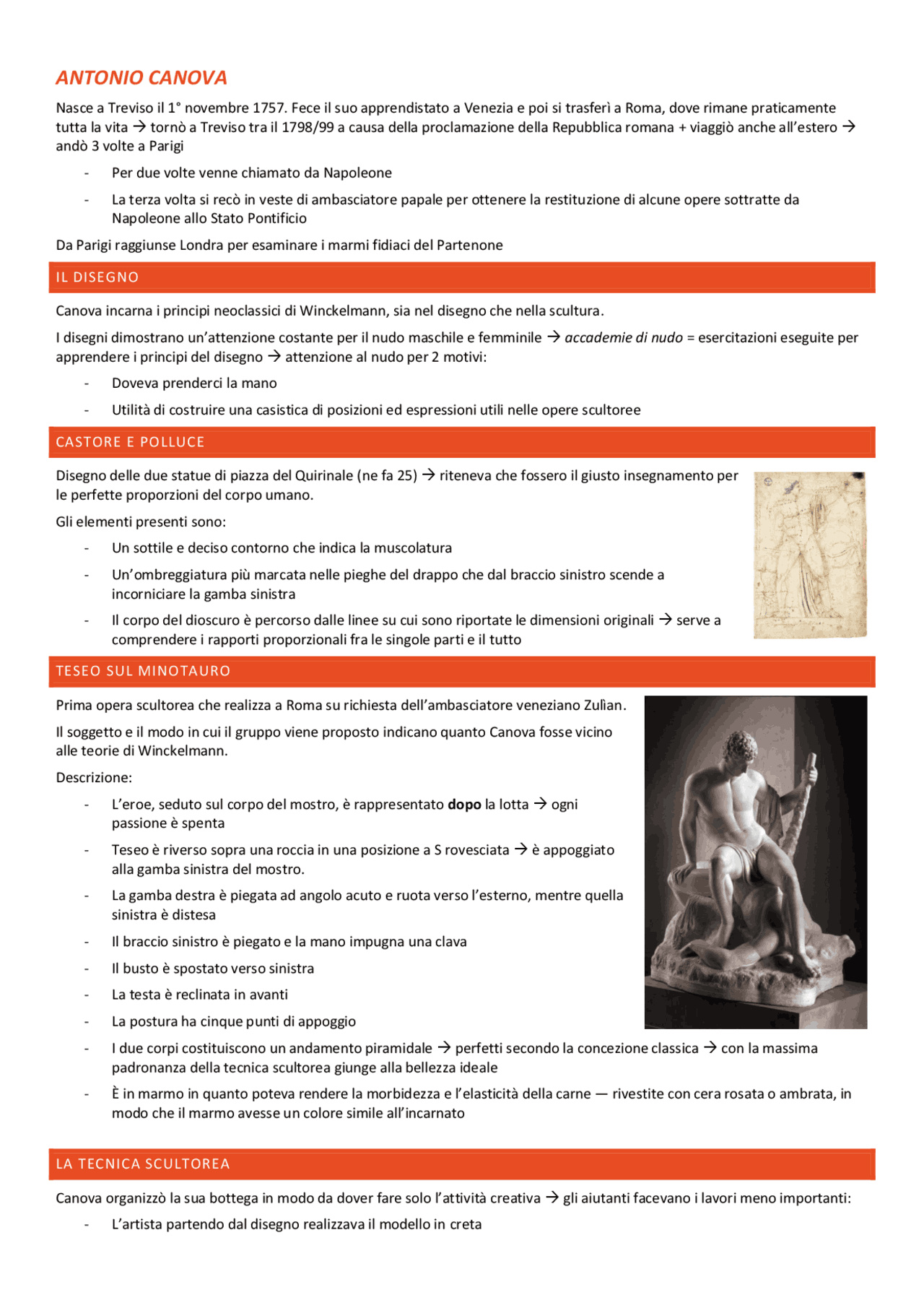 Il Neoclassicismo E I Suoi Autori Docsity