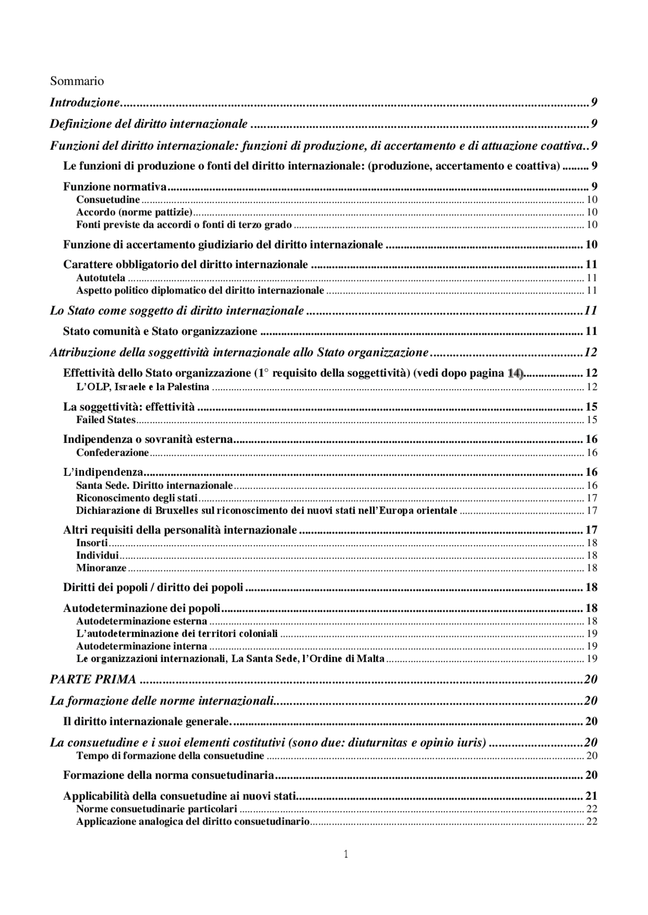 Riassunto Del Manuale Di Benedetto Conforti Docsity