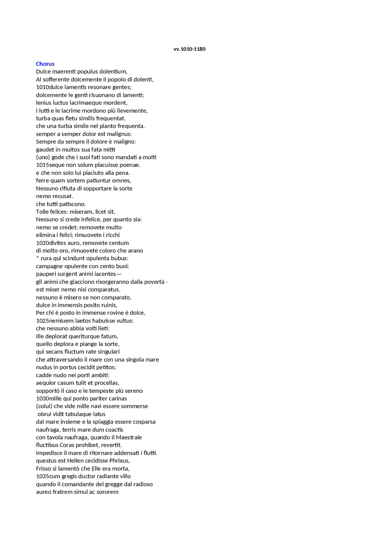Seneca Le Troiane Troades Docsity