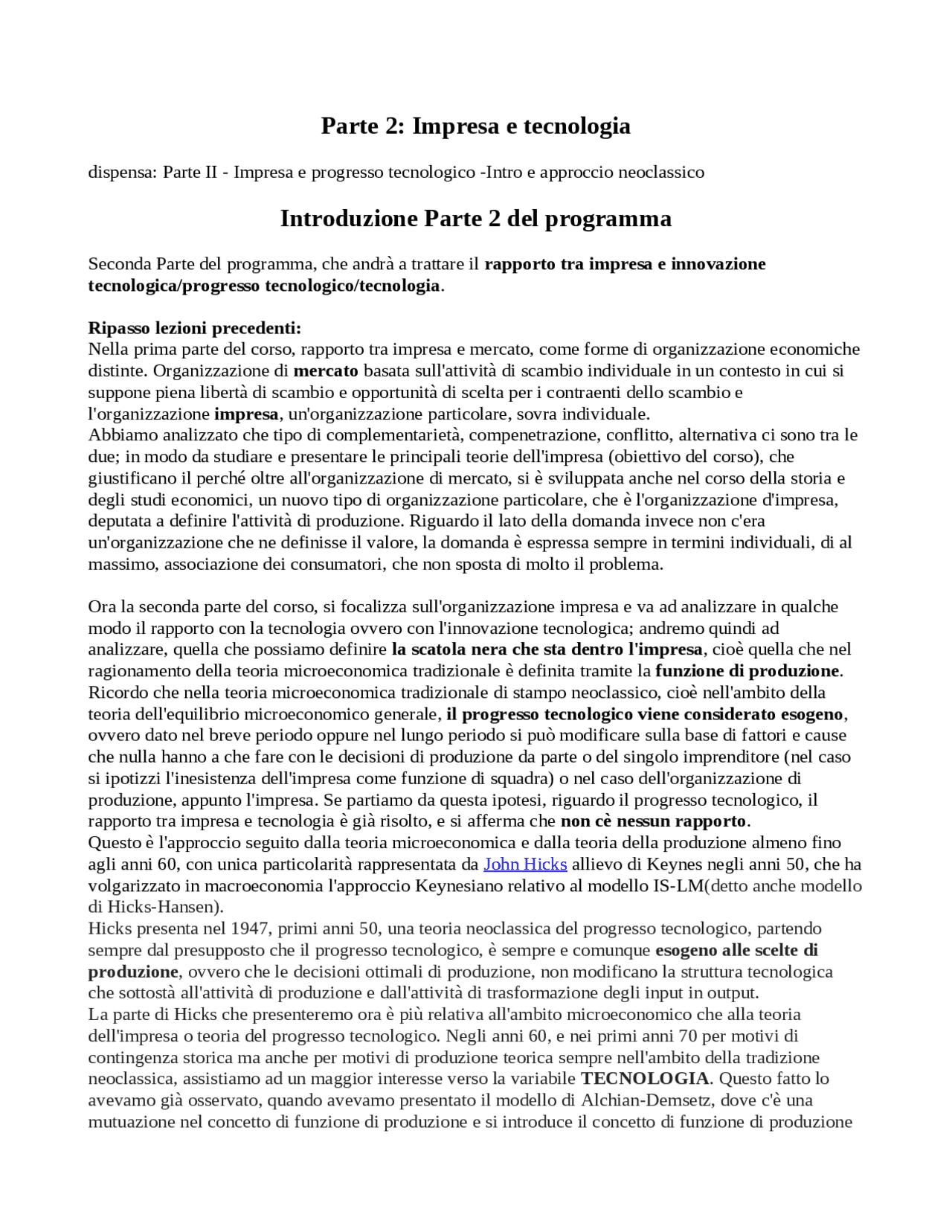 Introduzione Alla 2 Parte Docsity