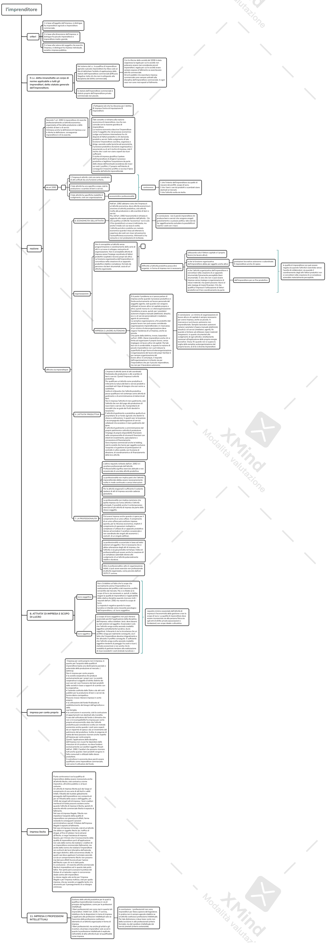 Imprenditore E Classificazione Distinzione Criteri Schemi E Mappe