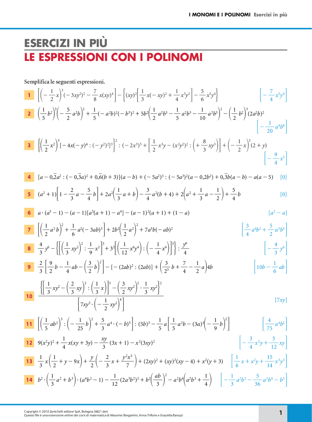 Esercizi Matematica Semplici Docsity