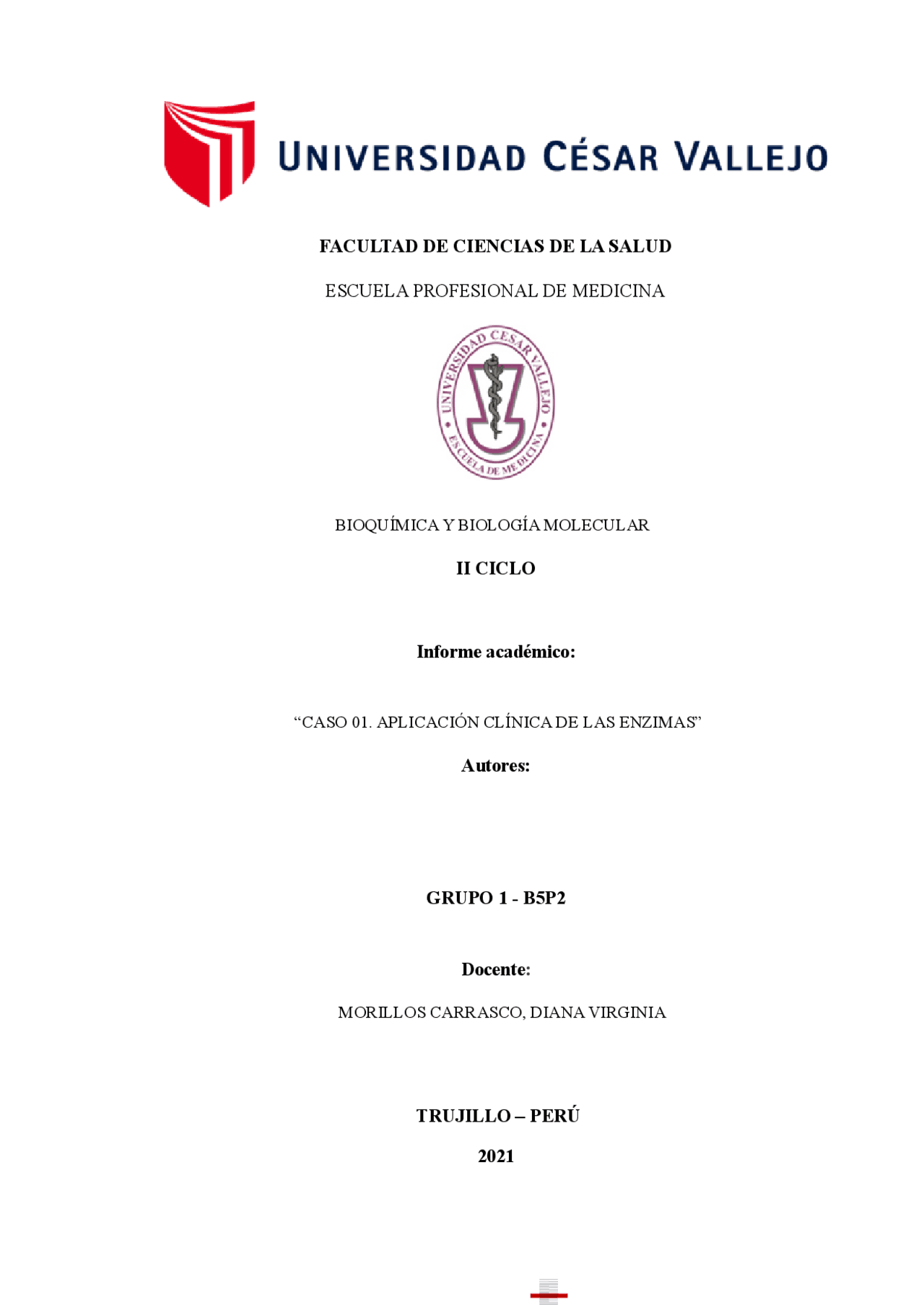 AplicaciÓn ClÍnica De Las Enzimas Docsity