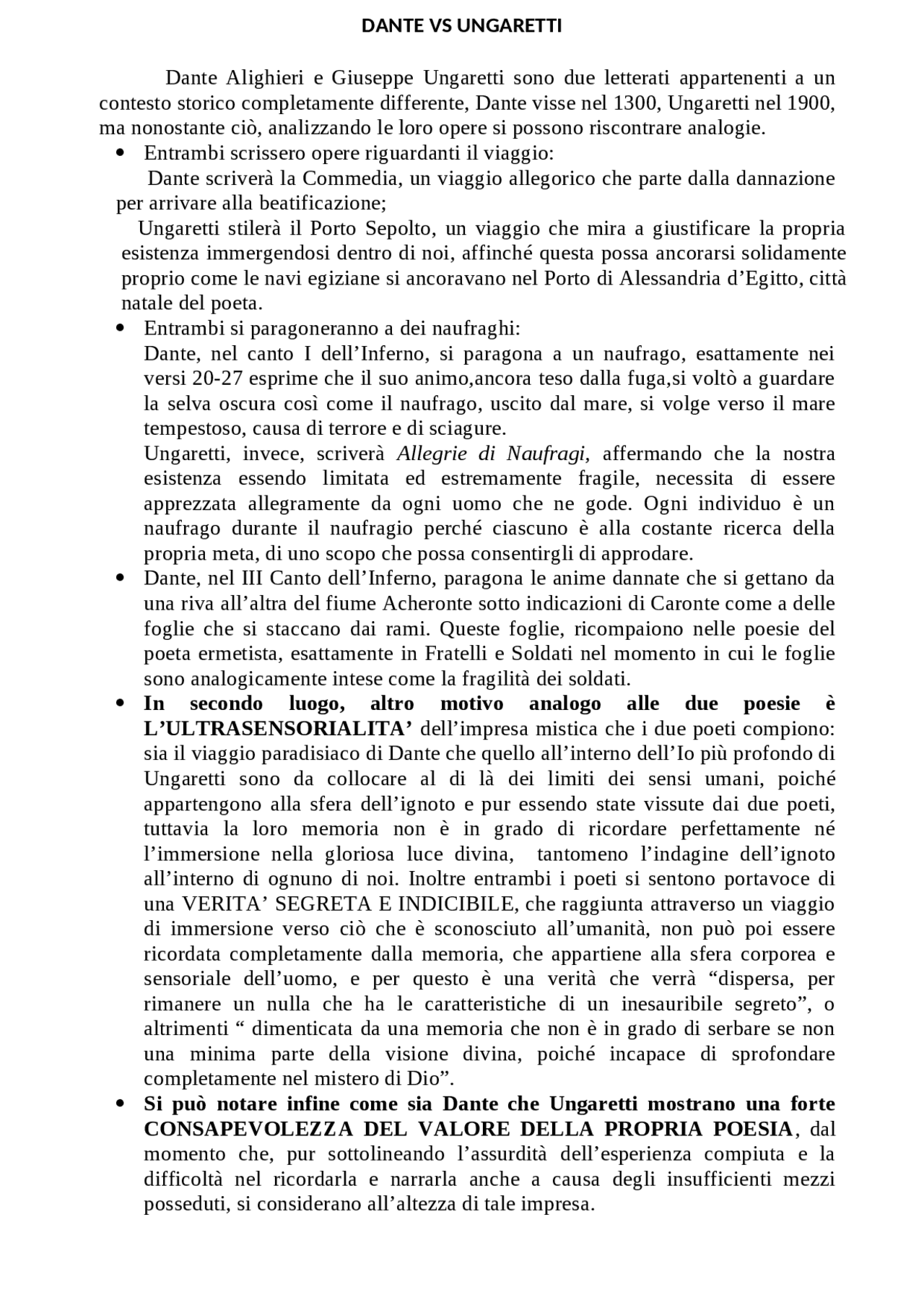 Confronto Fra Due Autori Docsity