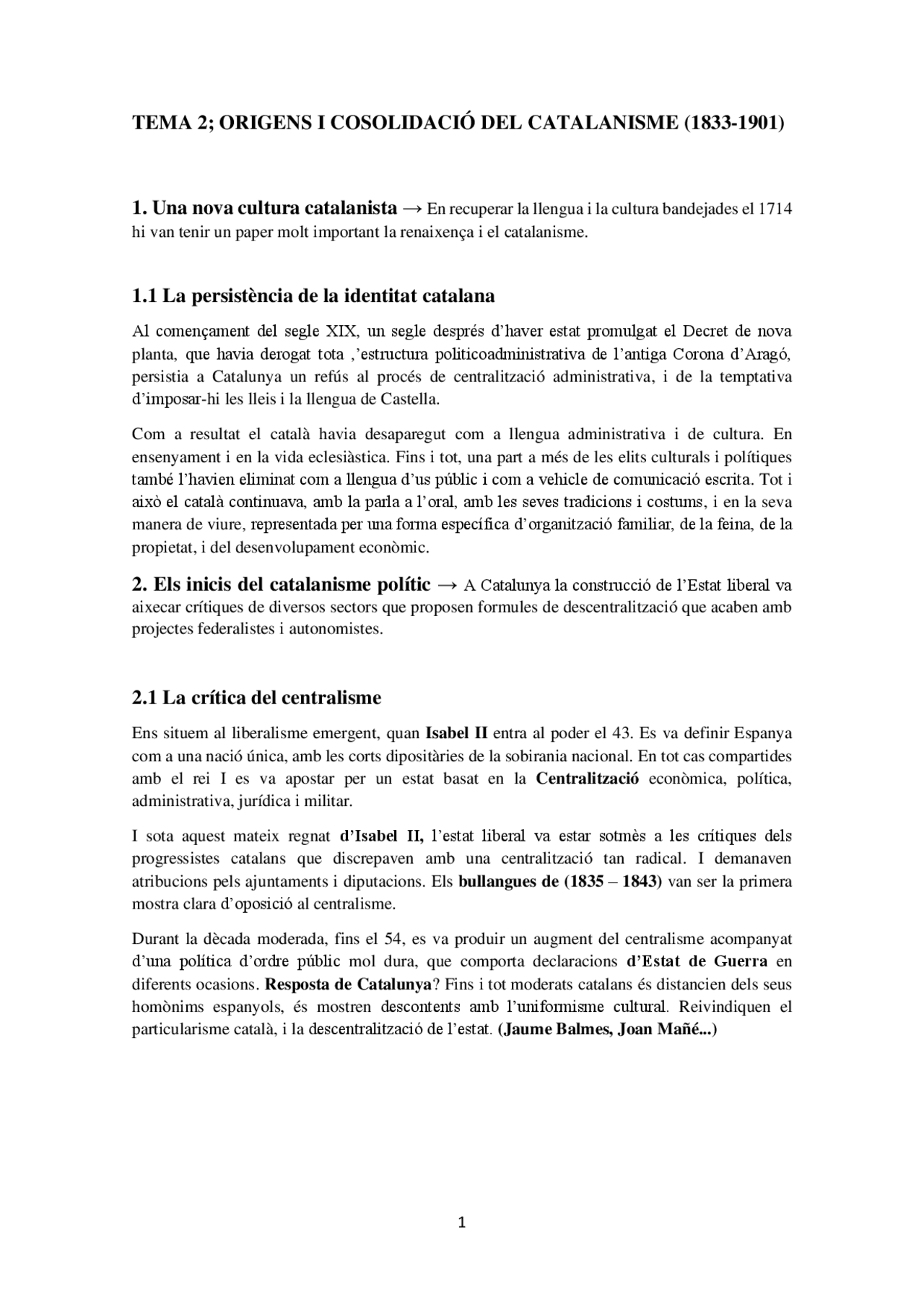 Tema Segon Història Selectivitat Docsity