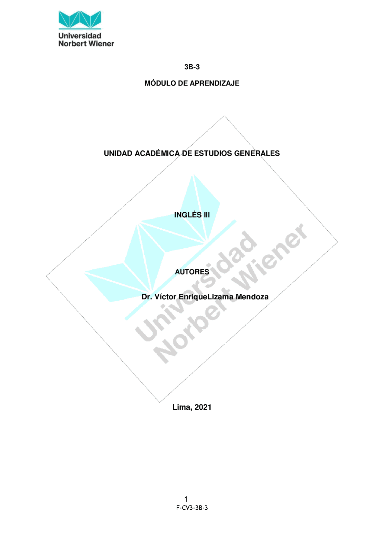 Modulo De Ingles Iii Docsity