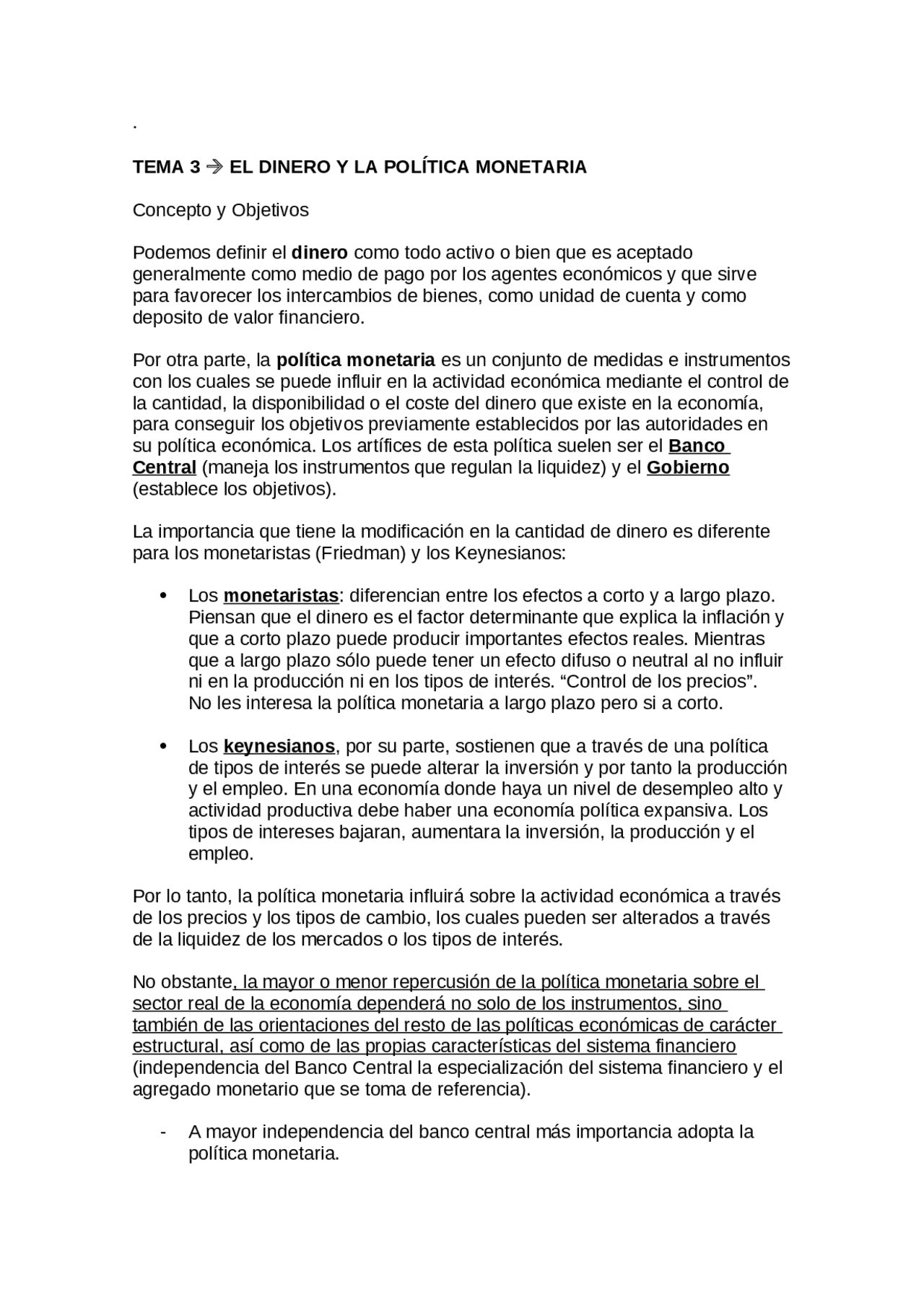 Apuntes De Macroeconomia Docsity