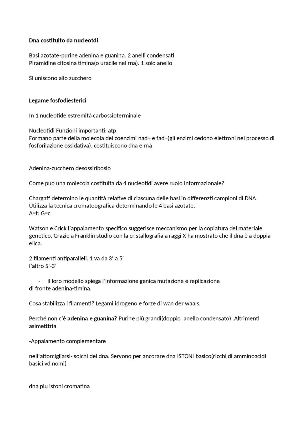Biologia Appunti Vari Biomolecole Docsity