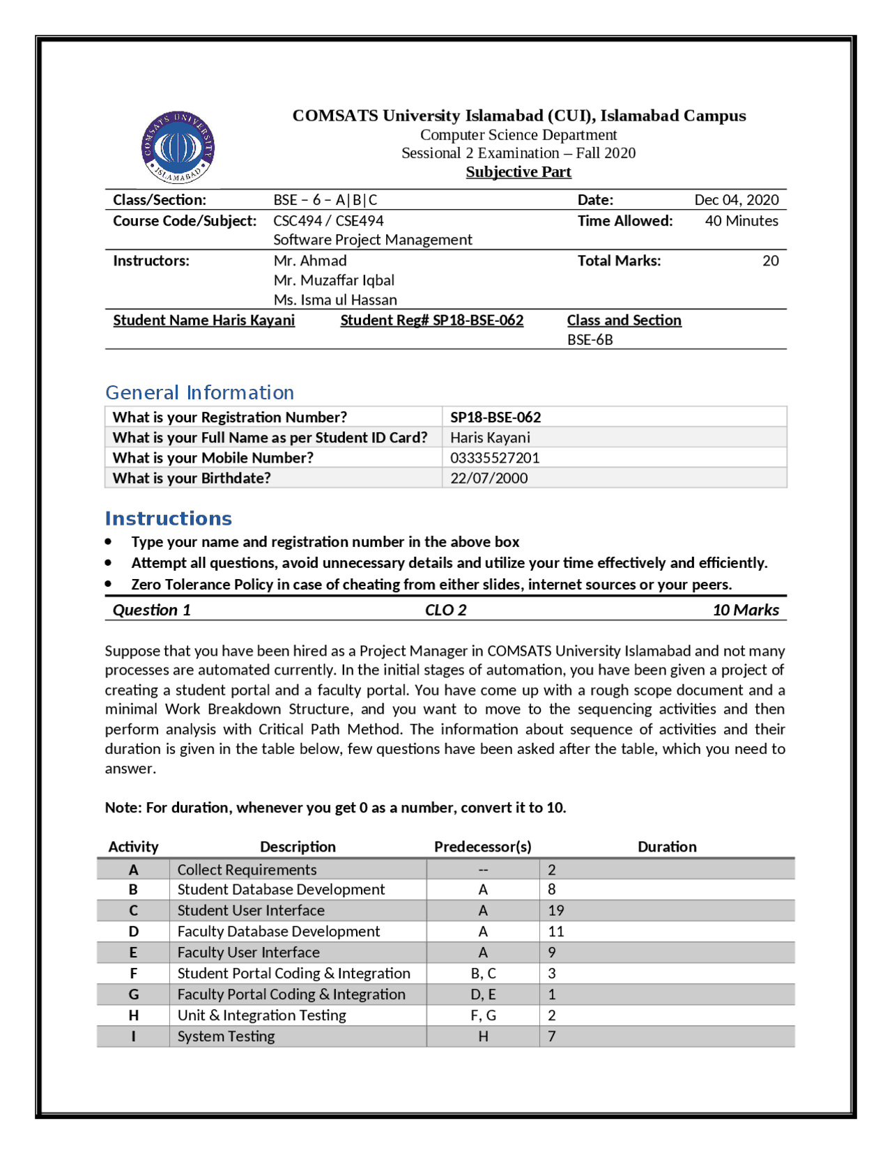 Sessional-II(SPM-2020) - Docsity