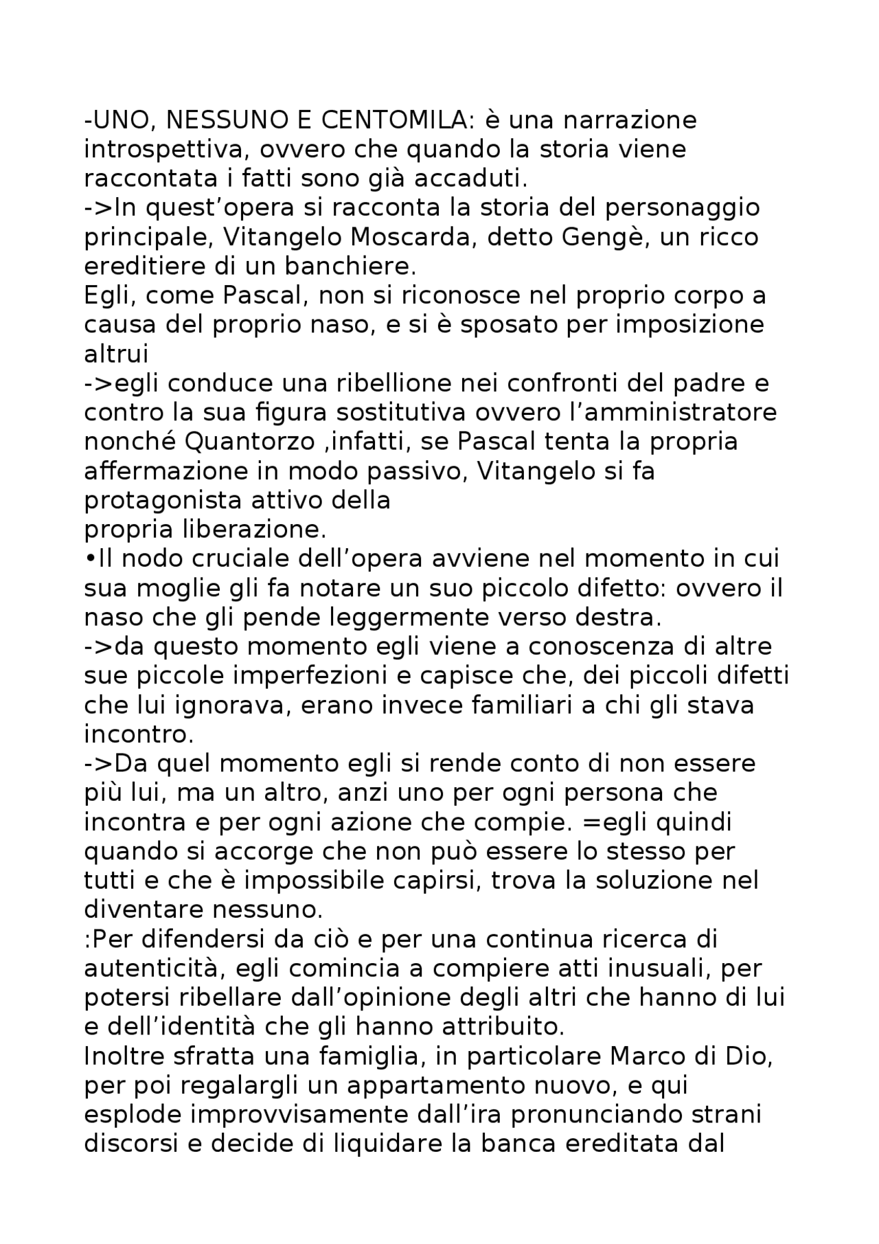 Unonessunocentomila Docsity