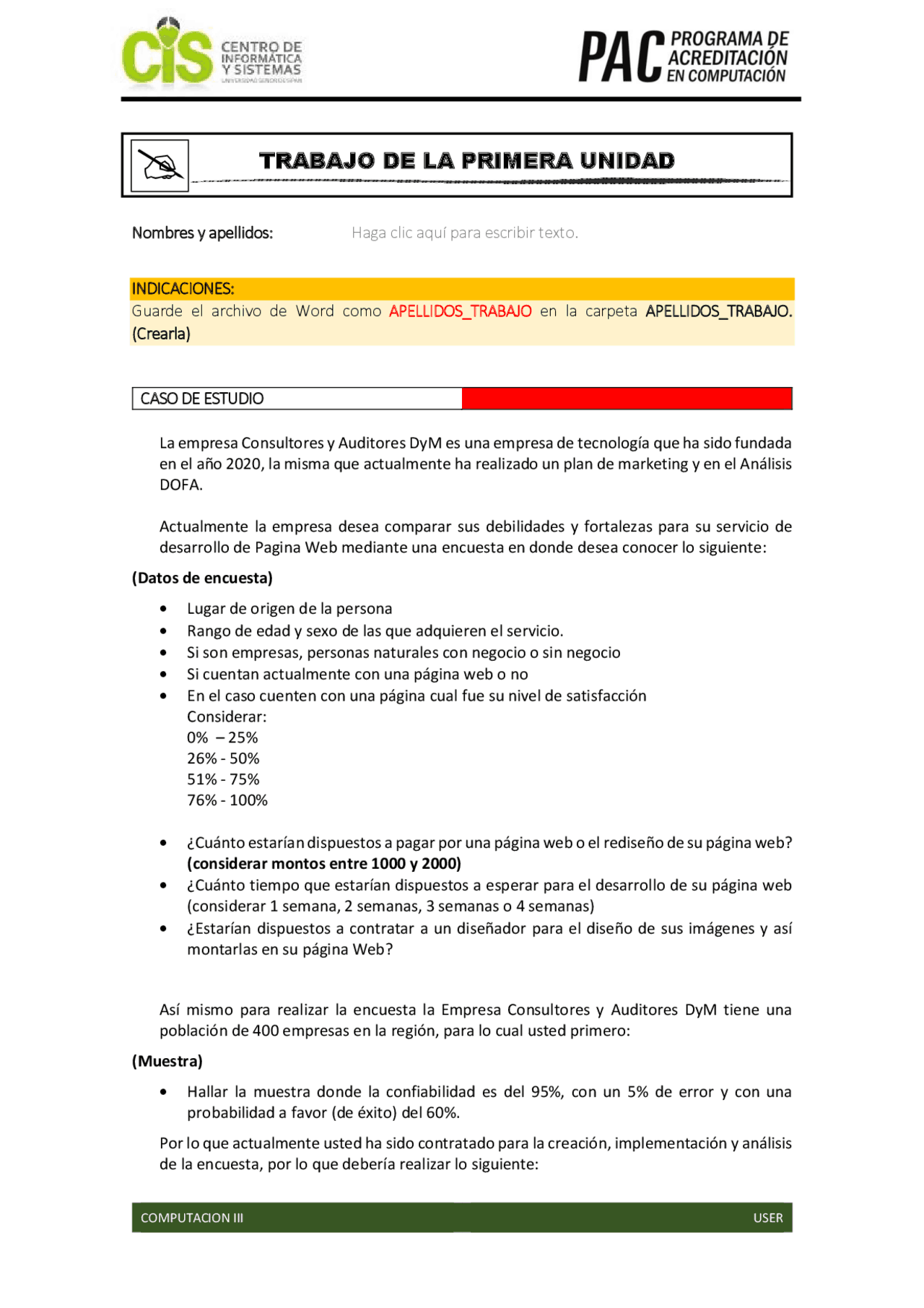 Material informativo - Docsity