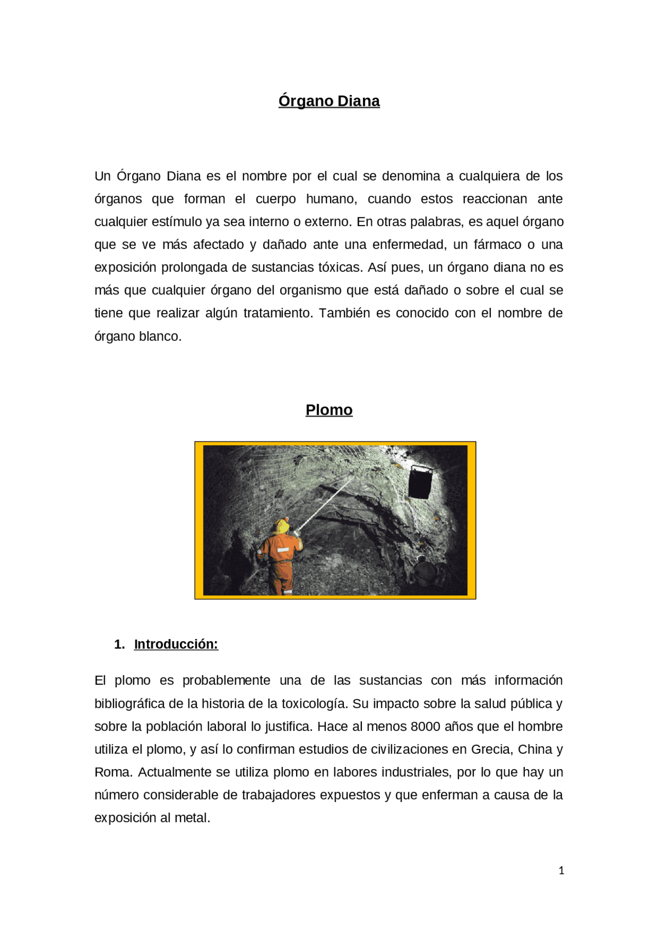 Elementos TÓxicos Minerales Docsity