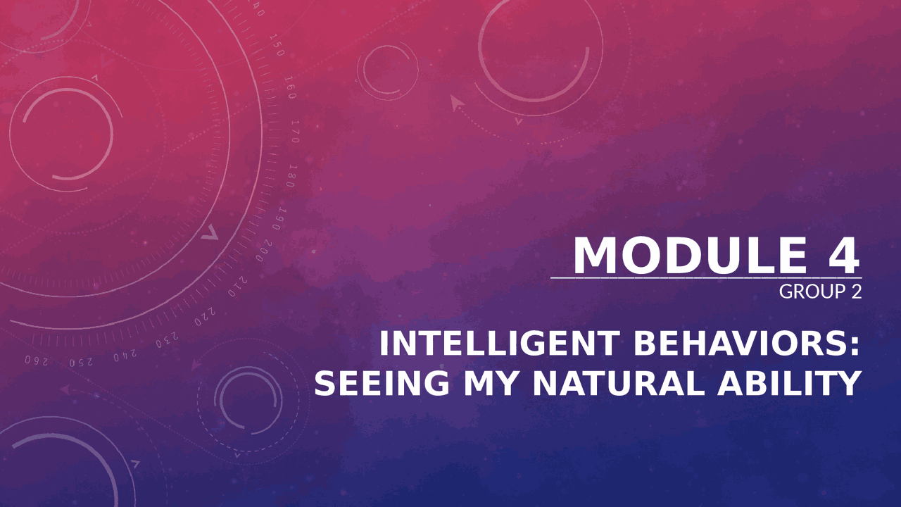 Module 4 for Understanding the Self. About Intelligence Behavior - Docsity