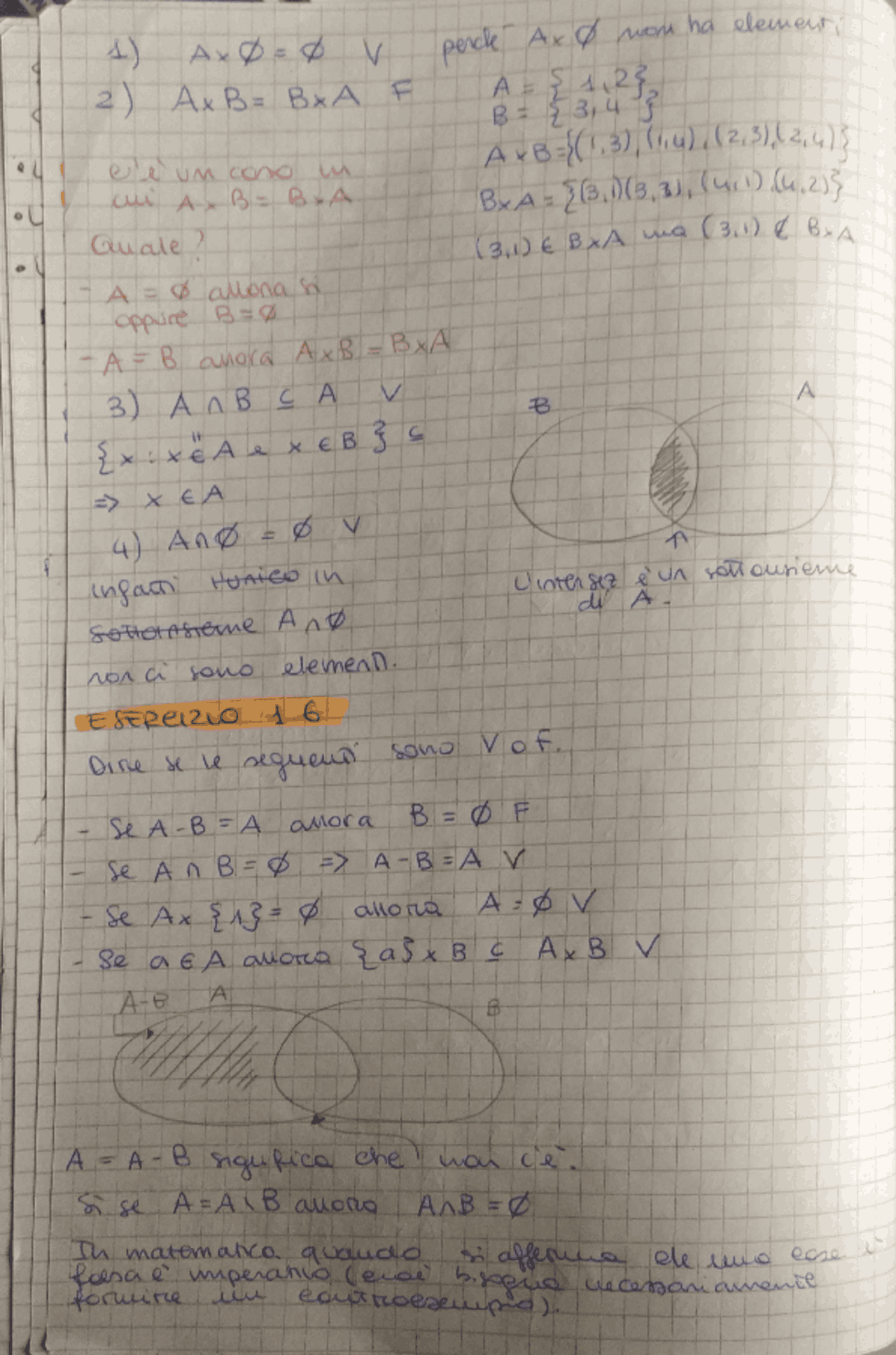 Appunti Di Matematica Insiemi Docsity