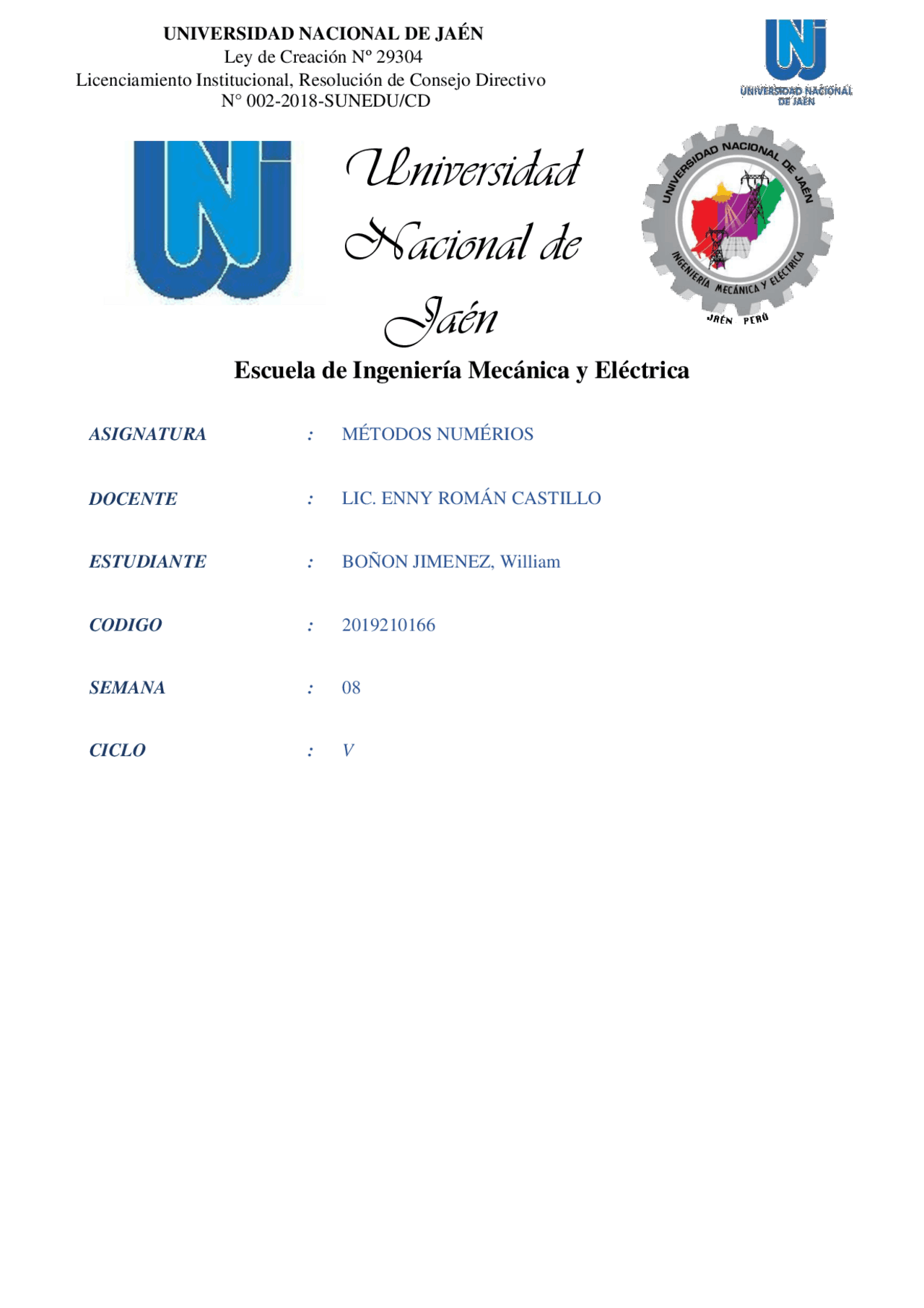 Ejercicios Resueltos Ejercicios De Métodos Numéricos Docsity