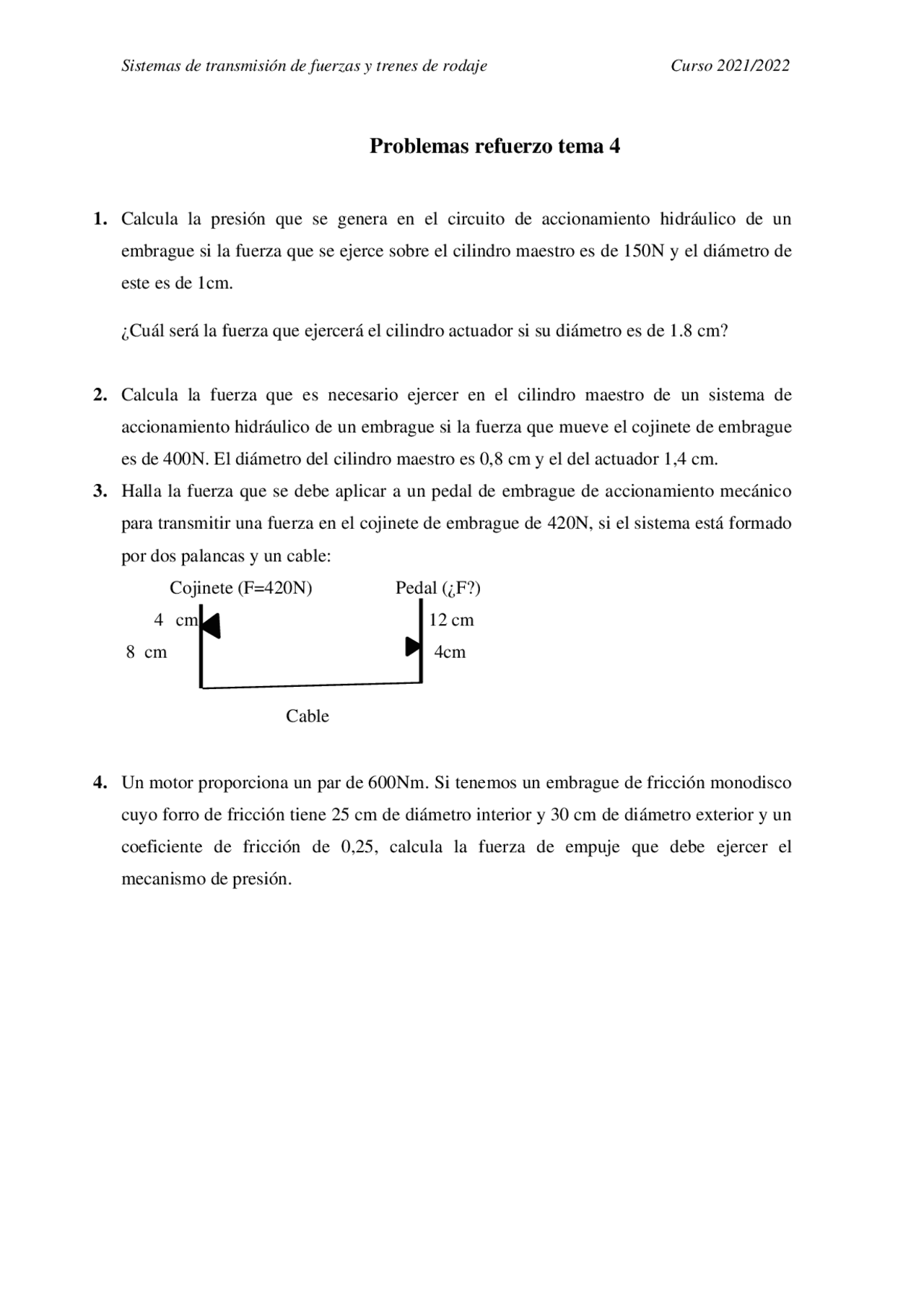 Ejercicios refuerzo 2 - Docsity