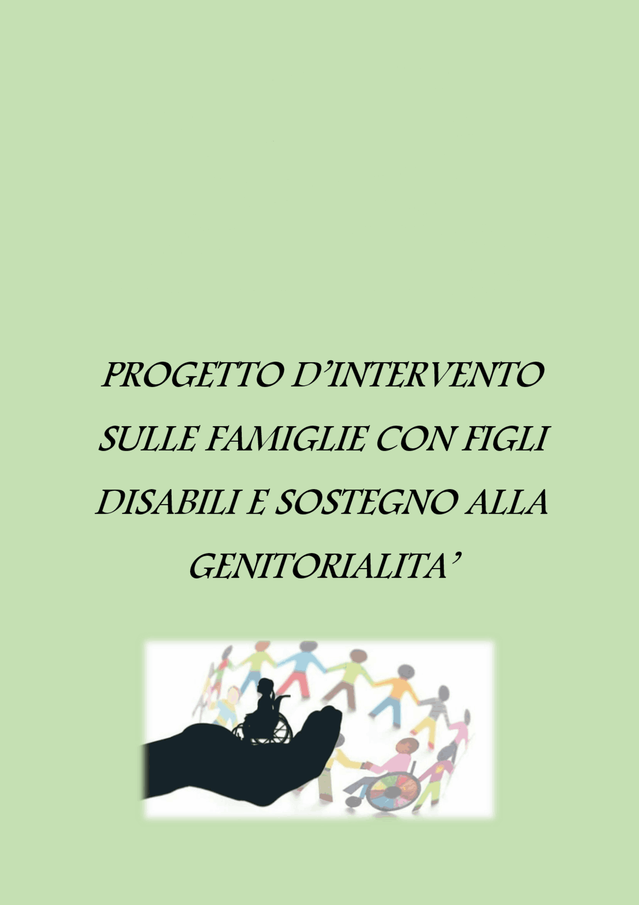 Famiglie Con Problemi Di Figli Con Disabilità Docsity