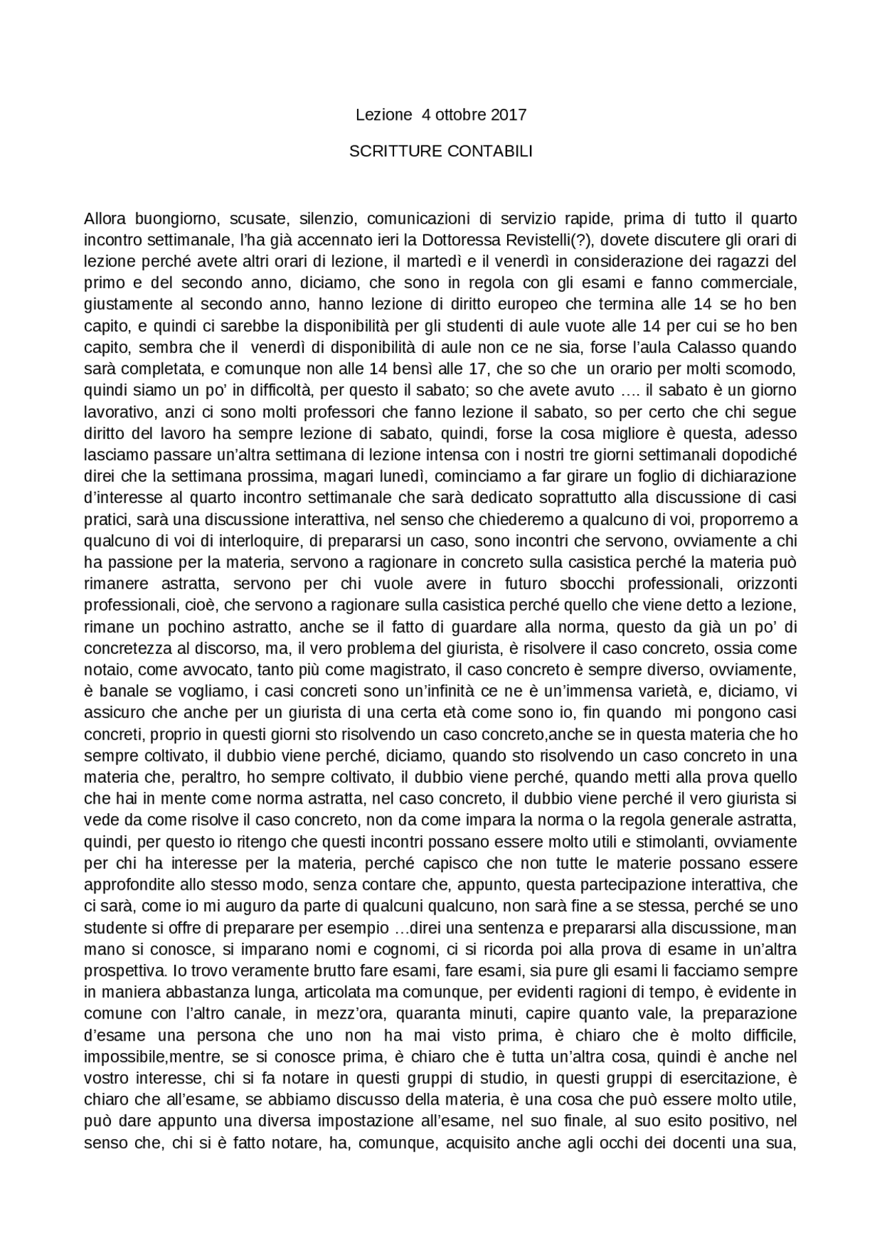 Scritture Contabili I Parte Docsity