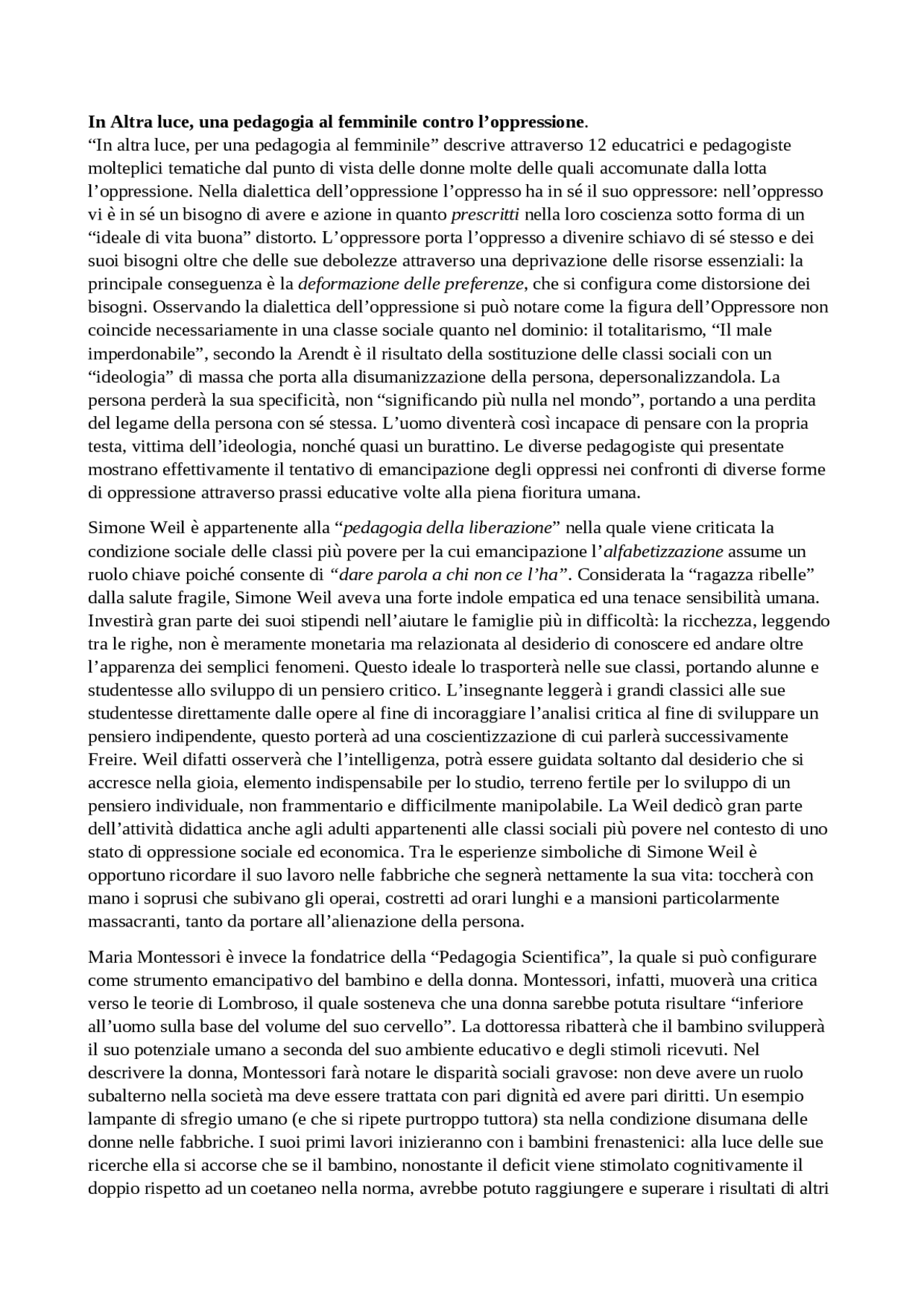 In Altra Luce Daddelfio Giuseppina Docsity