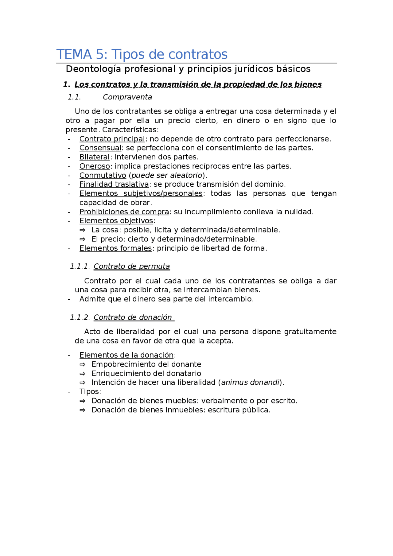 Tema 5 Deontología Profesional Docsity
