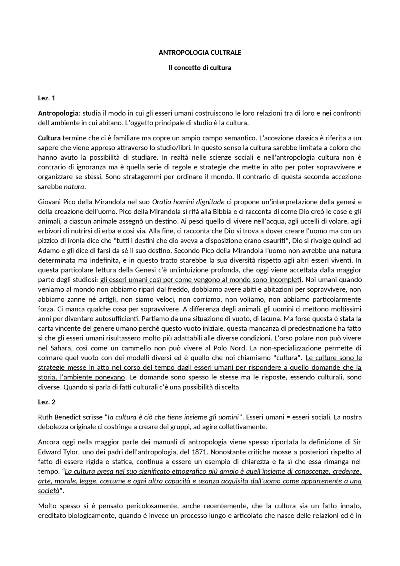 Appunti Corso 24 Cfu Antropologia Docsity