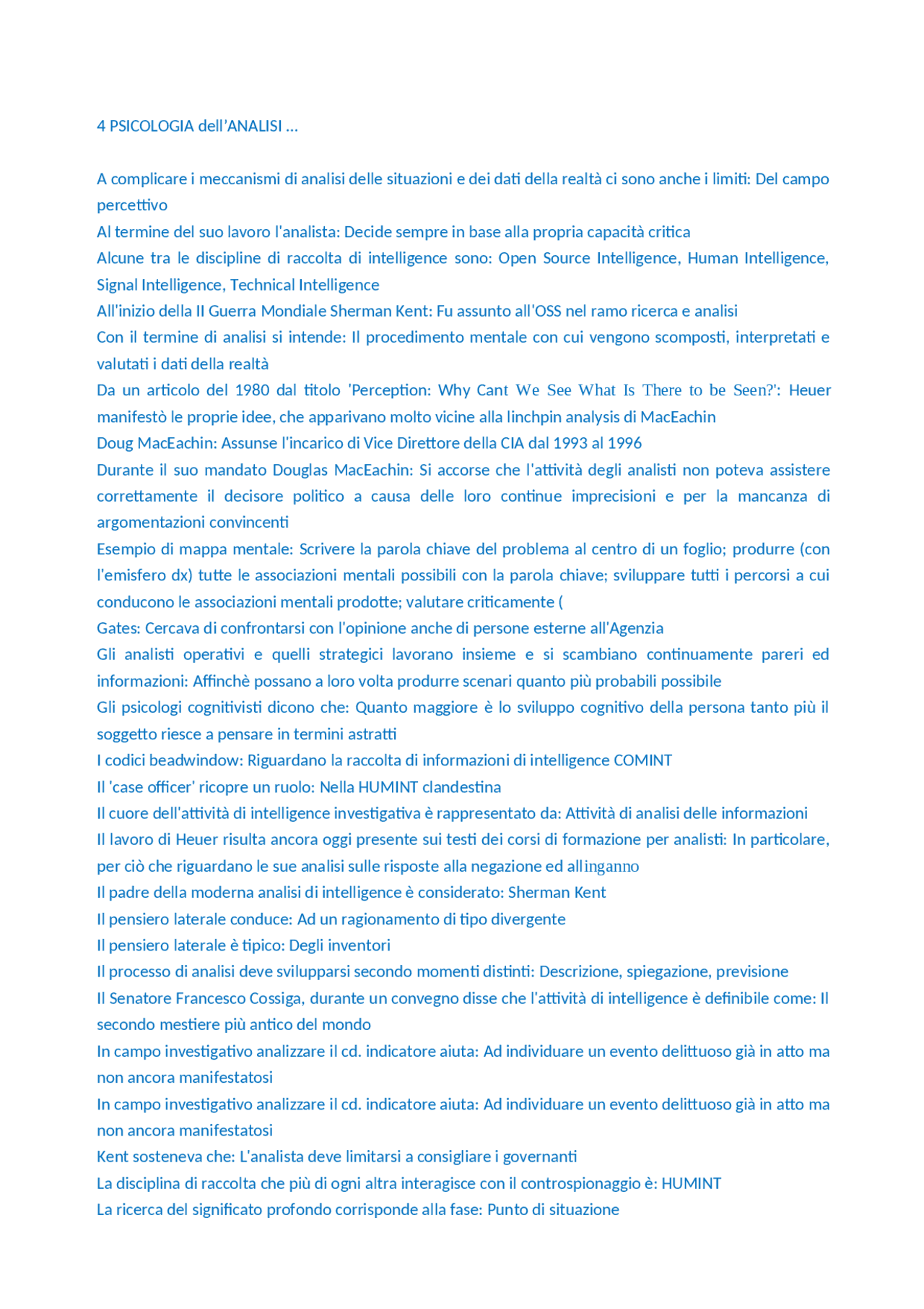 Psicologia Generale Domande E Risposte Docsity