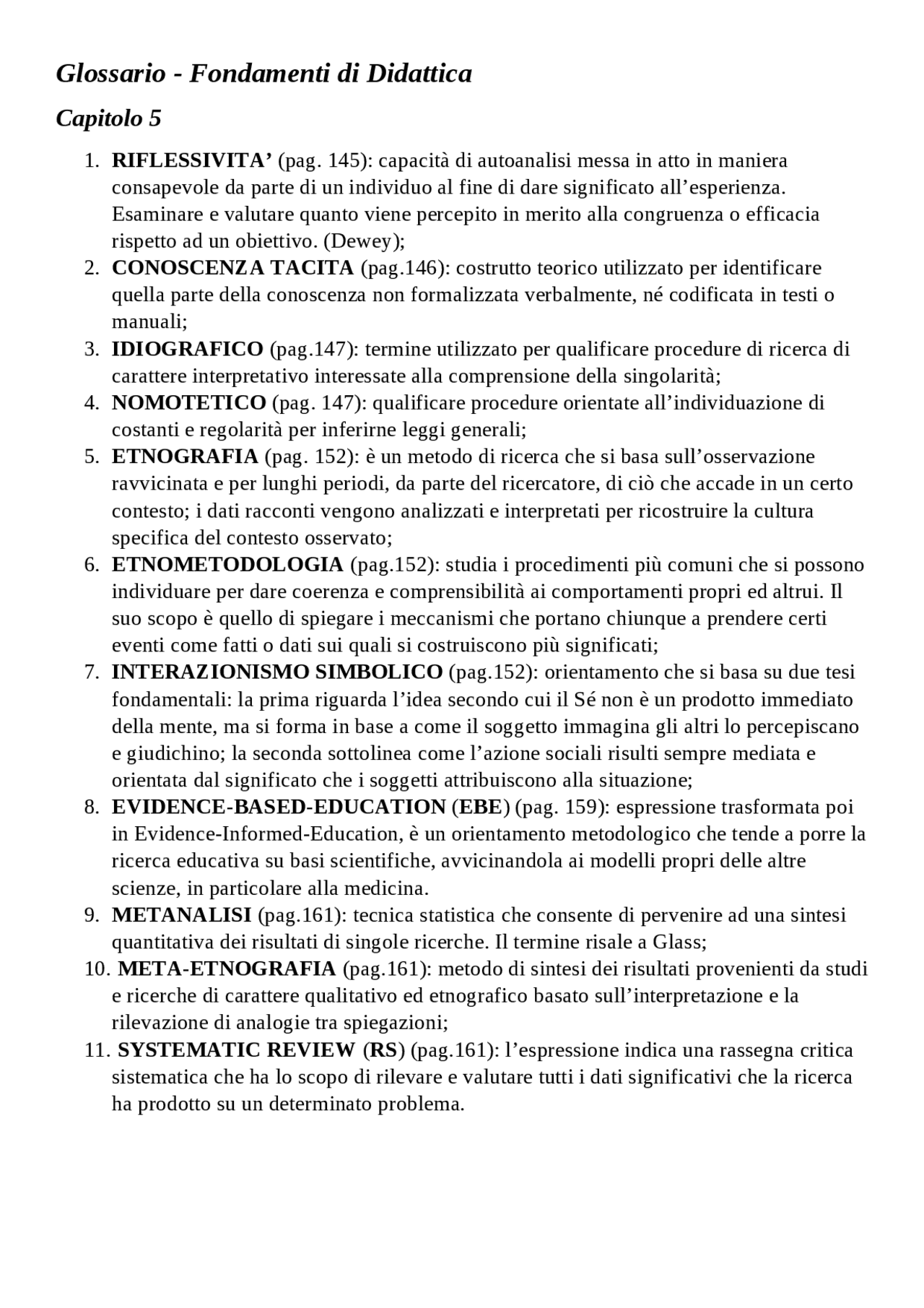 Fondamenti Di Didattica Docsity