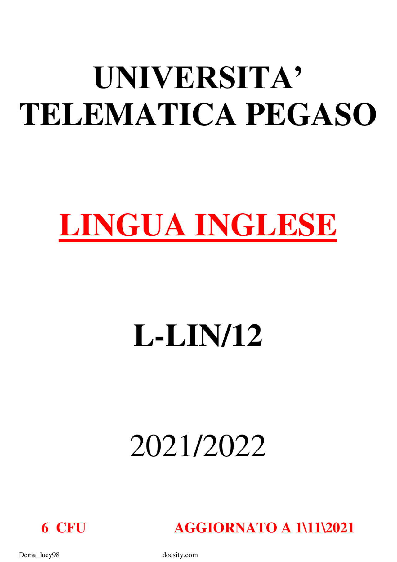 Domande E Risposte Lingua Inglese Università Pegaso 2122 Prove Desame