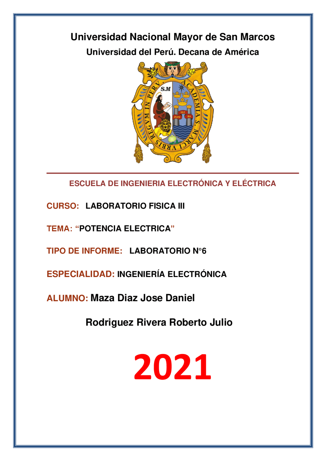 Laboratorio Fisica 3 Resúmenes De Física Docsity