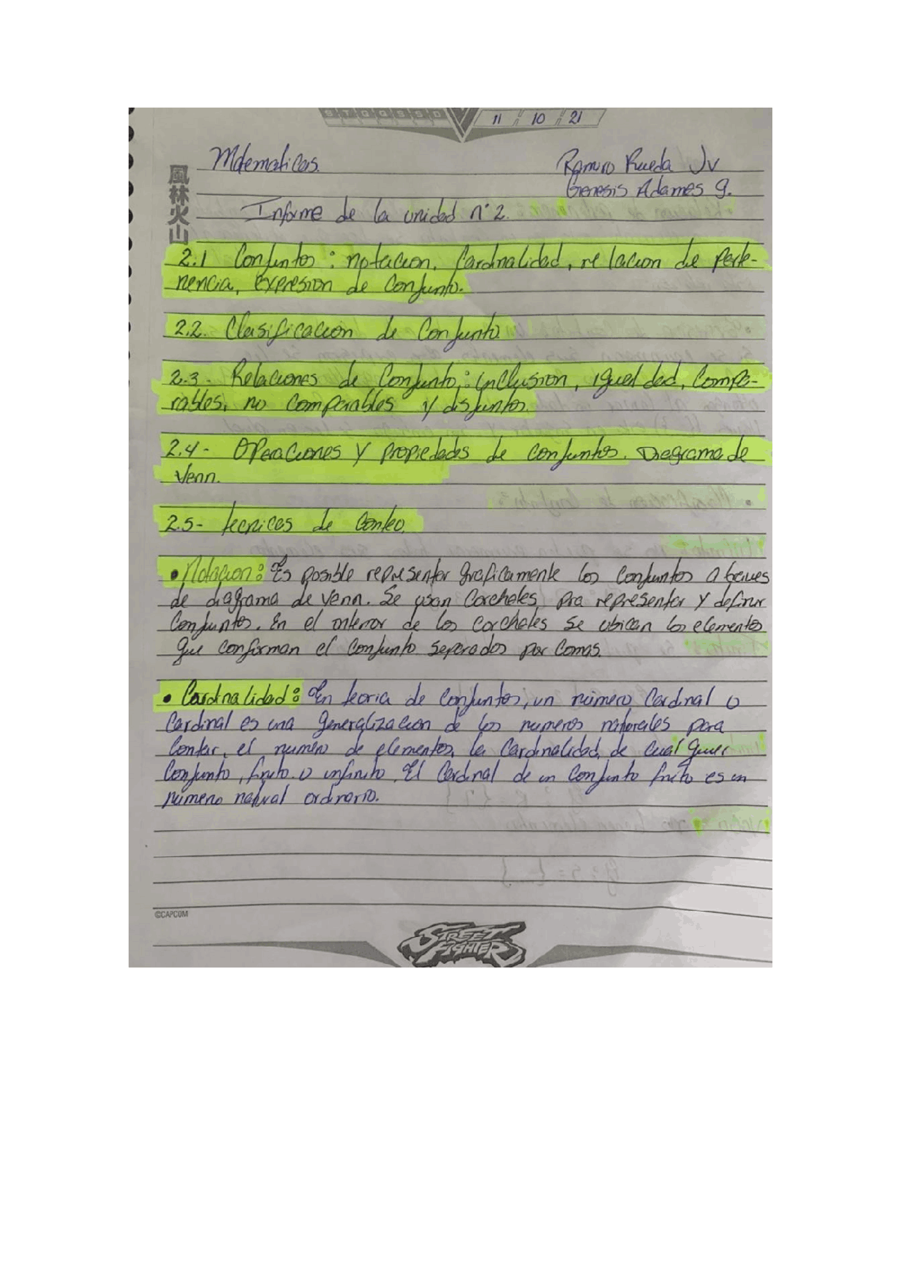 Operaciones Matemáticas Docsity