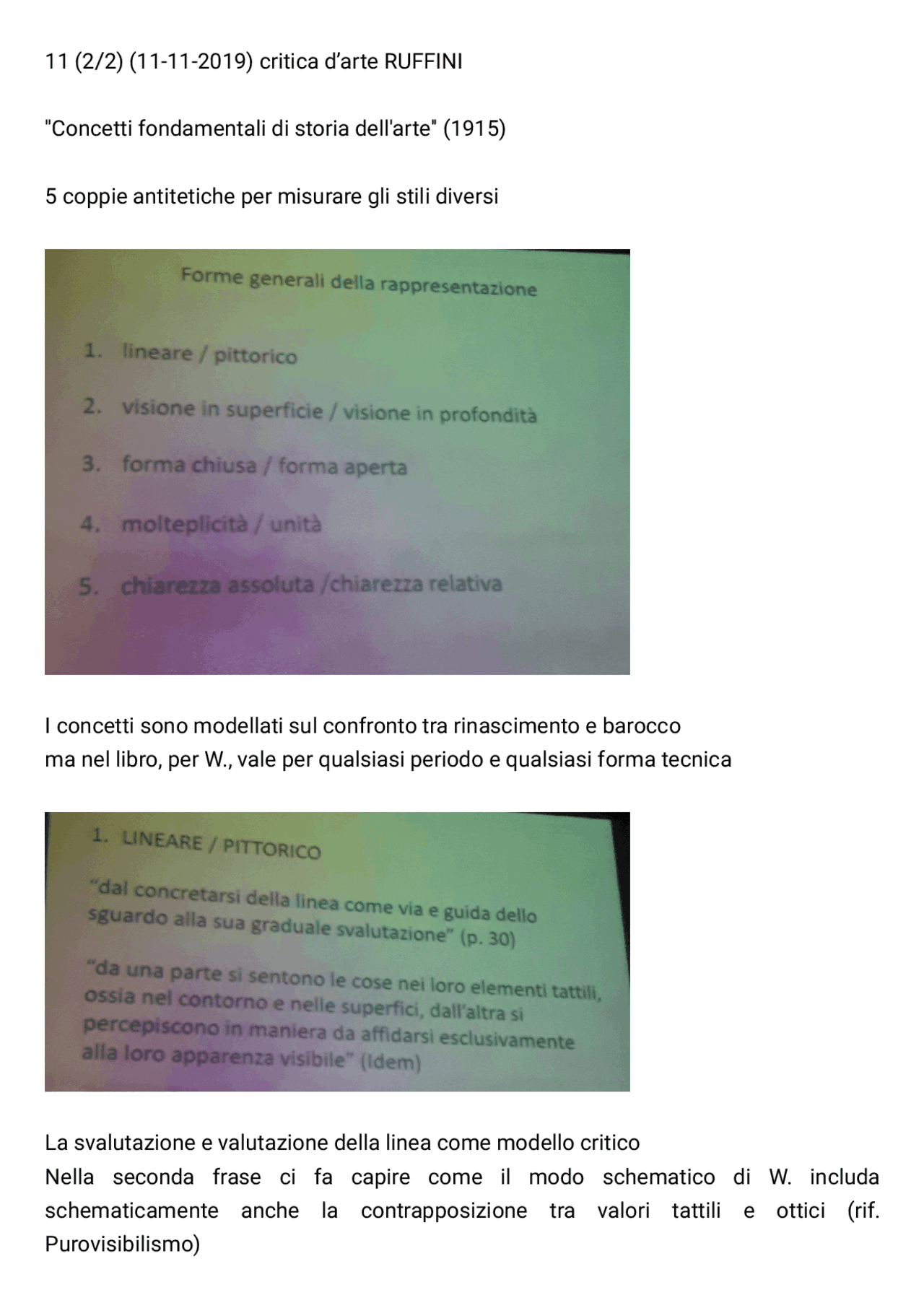 APPUNTI PROFESSOR RUFFINI - Docsity