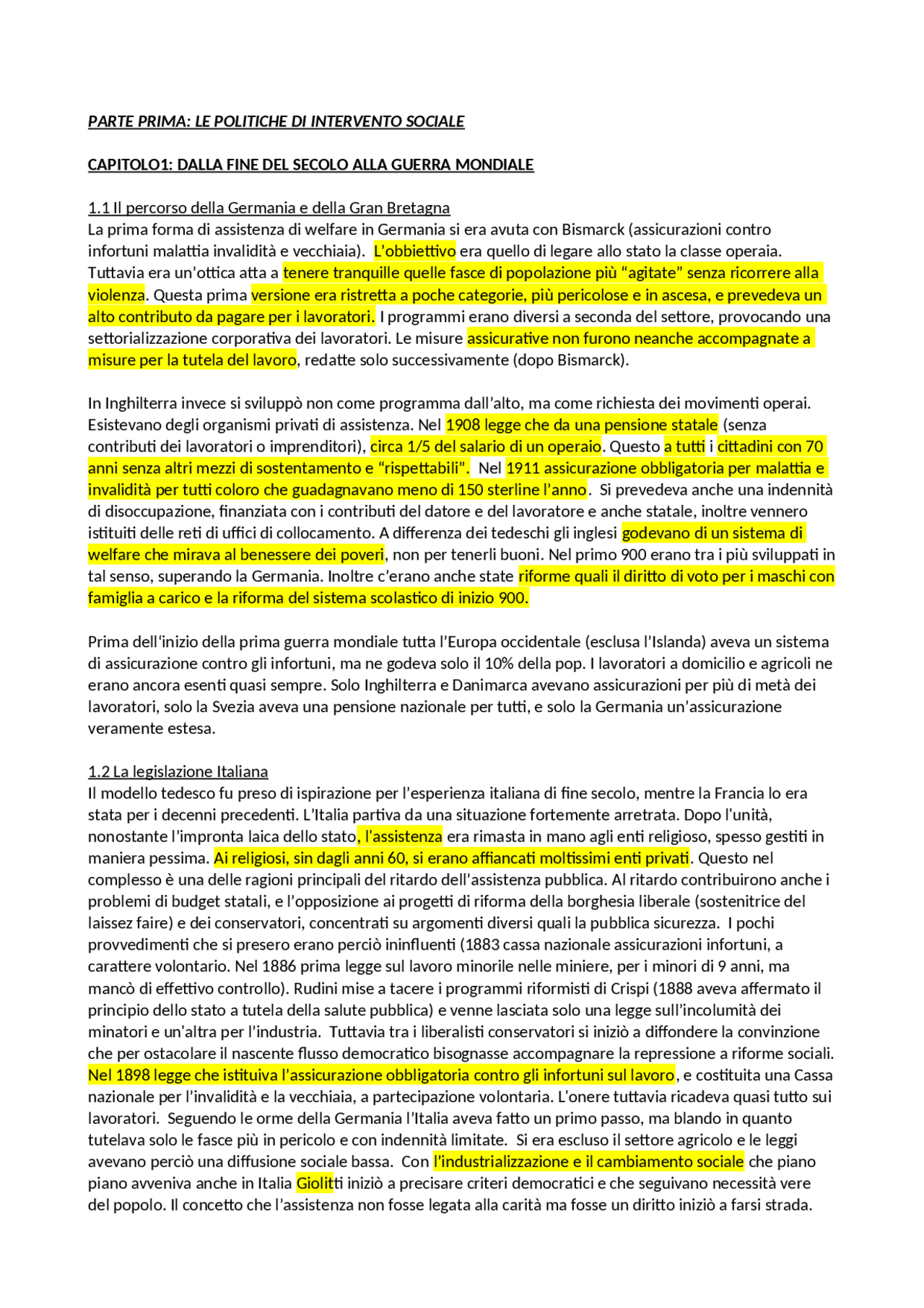 Riassunto Del Libro Warfare Welfare Docsity