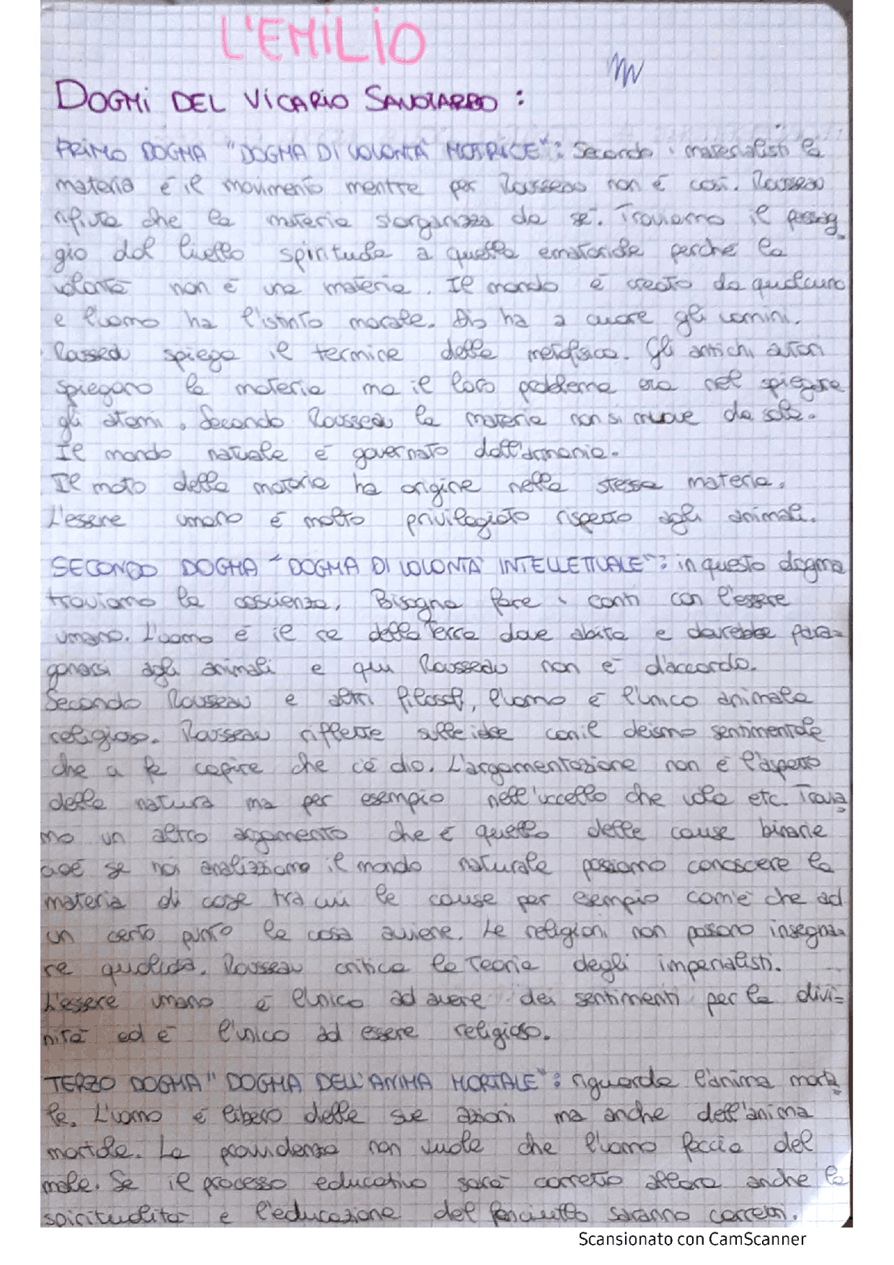 Emilio Di J J Rousseau Docsity