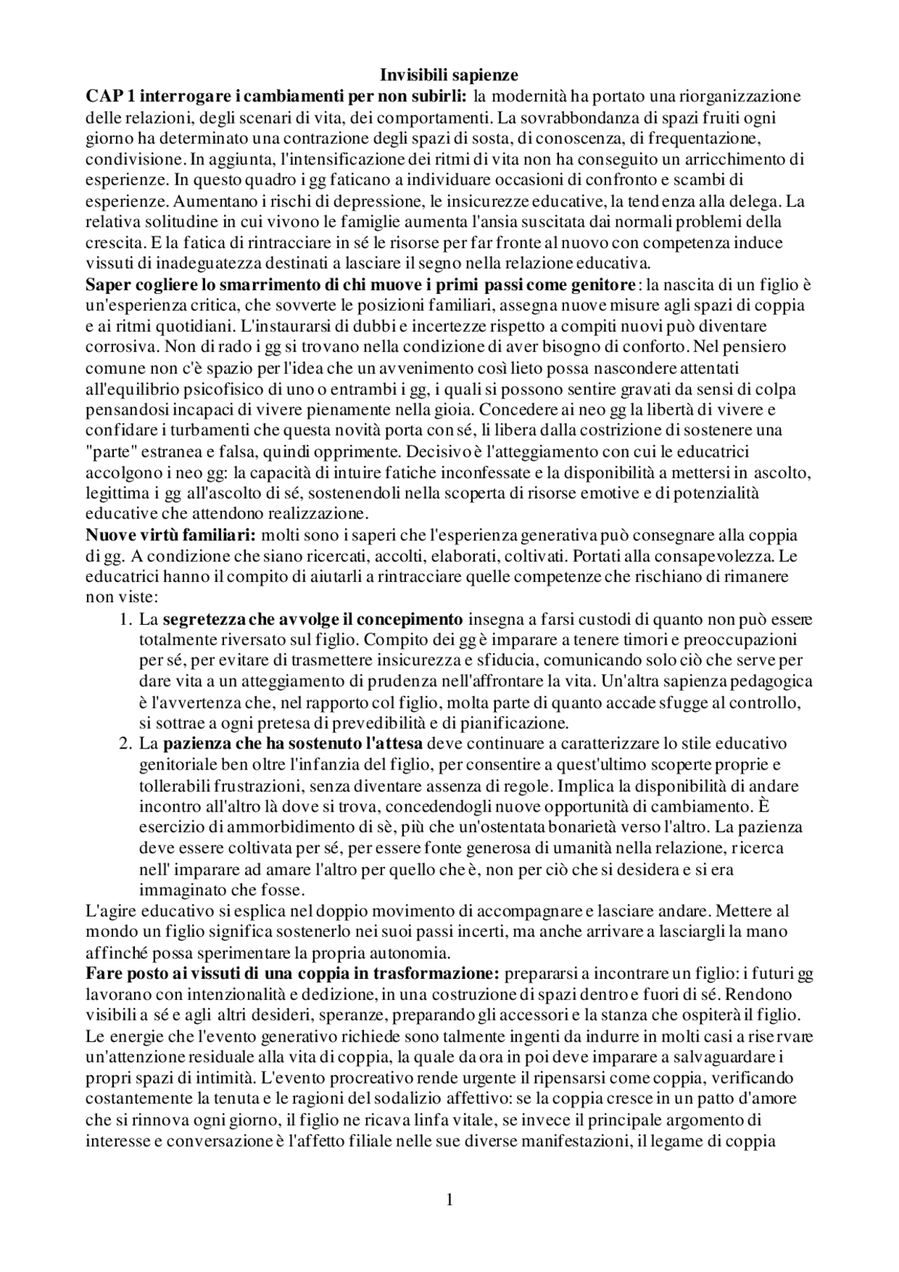 Riassunto Del Libro Invisibili Sapienze Docsity