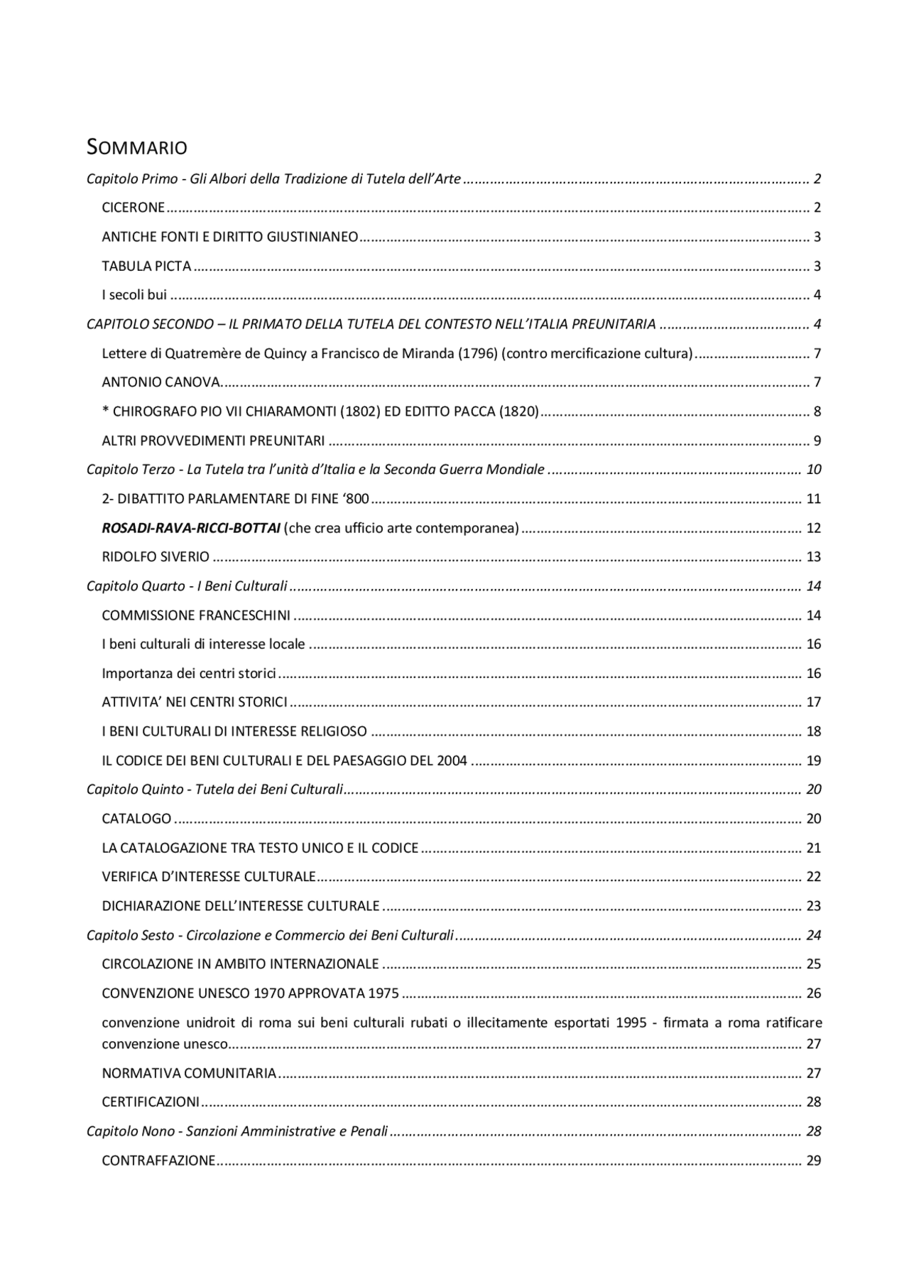 Manuale Di Diritto Dei Beni Culturali Docsity