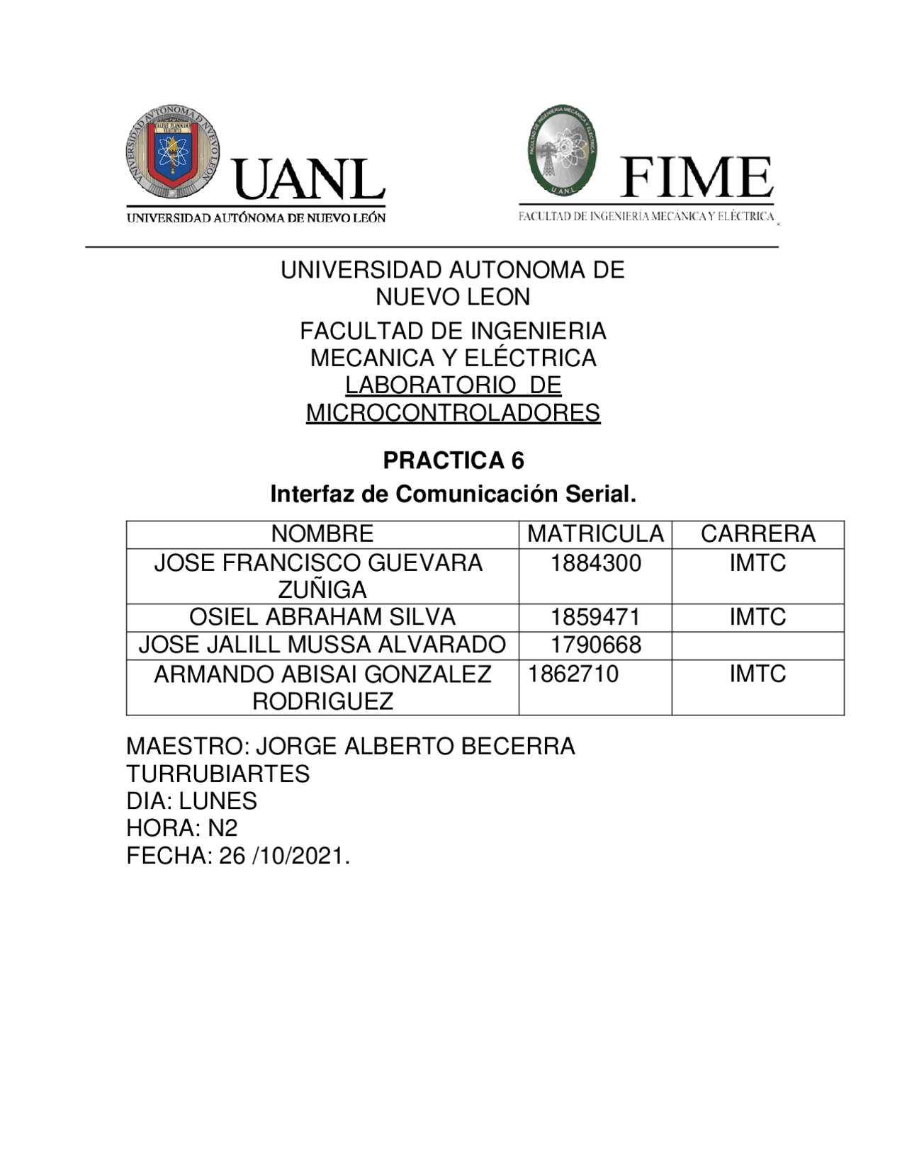 Practica 6 Lab De Microcontroladores Docsity