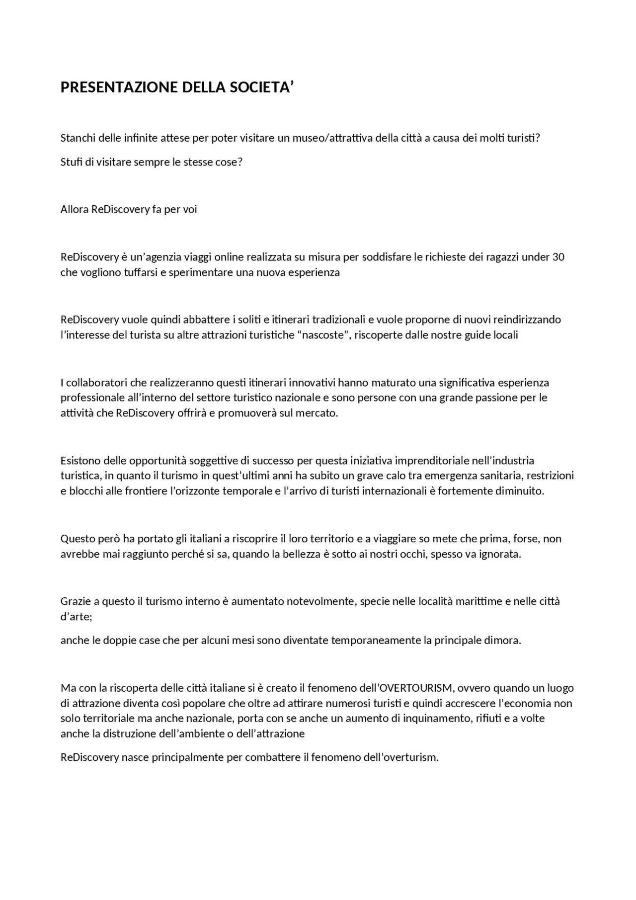 Elaborato Esame Economia Docsity