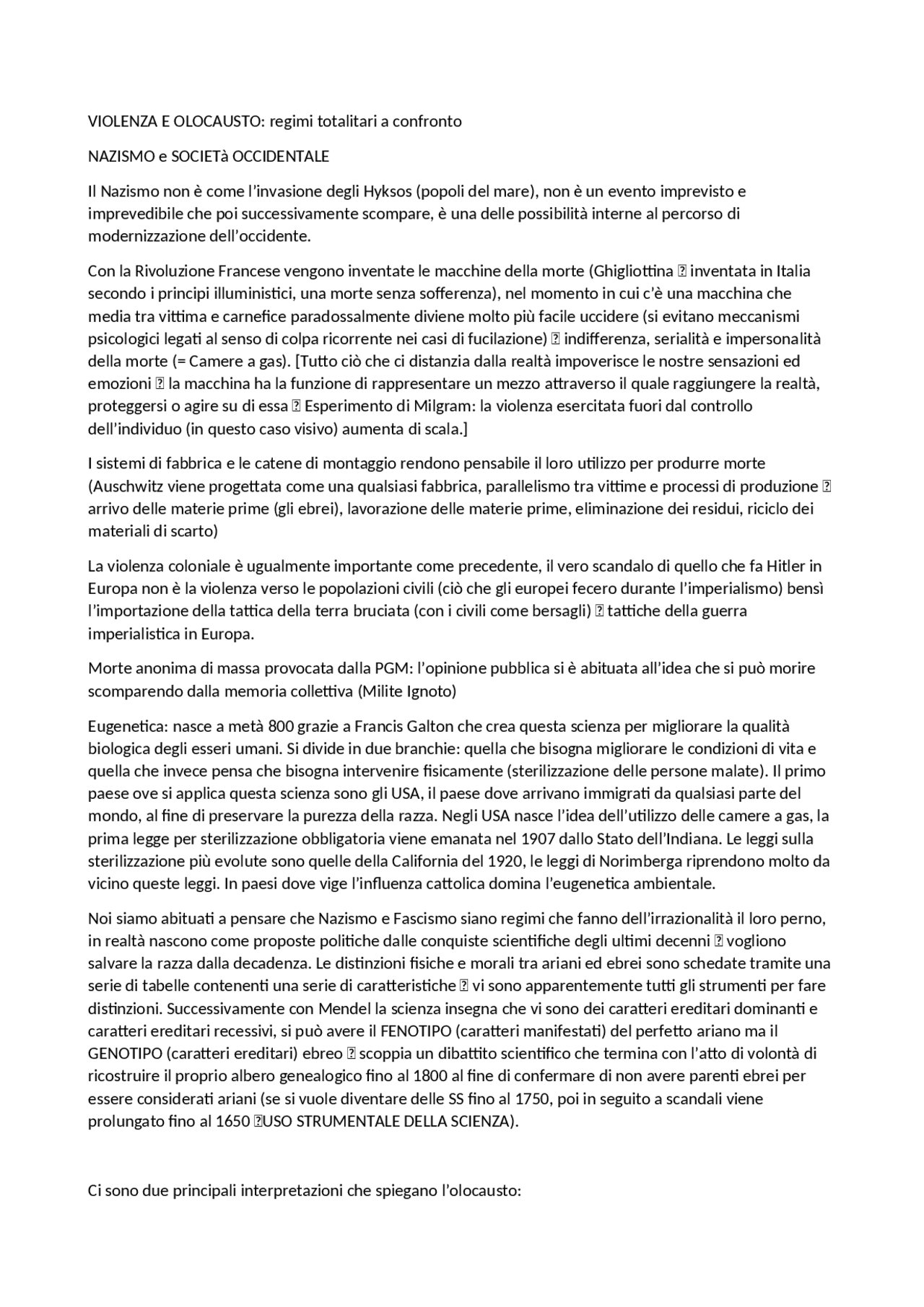 Olocausto e Terrore - Angelo Ventrone - UNIMC - Docsity