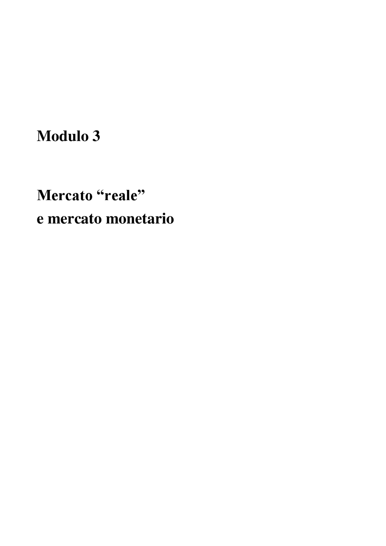 Esercizi Simulazione Primo Parziale Esercizi Di Macroeconomia Docsity