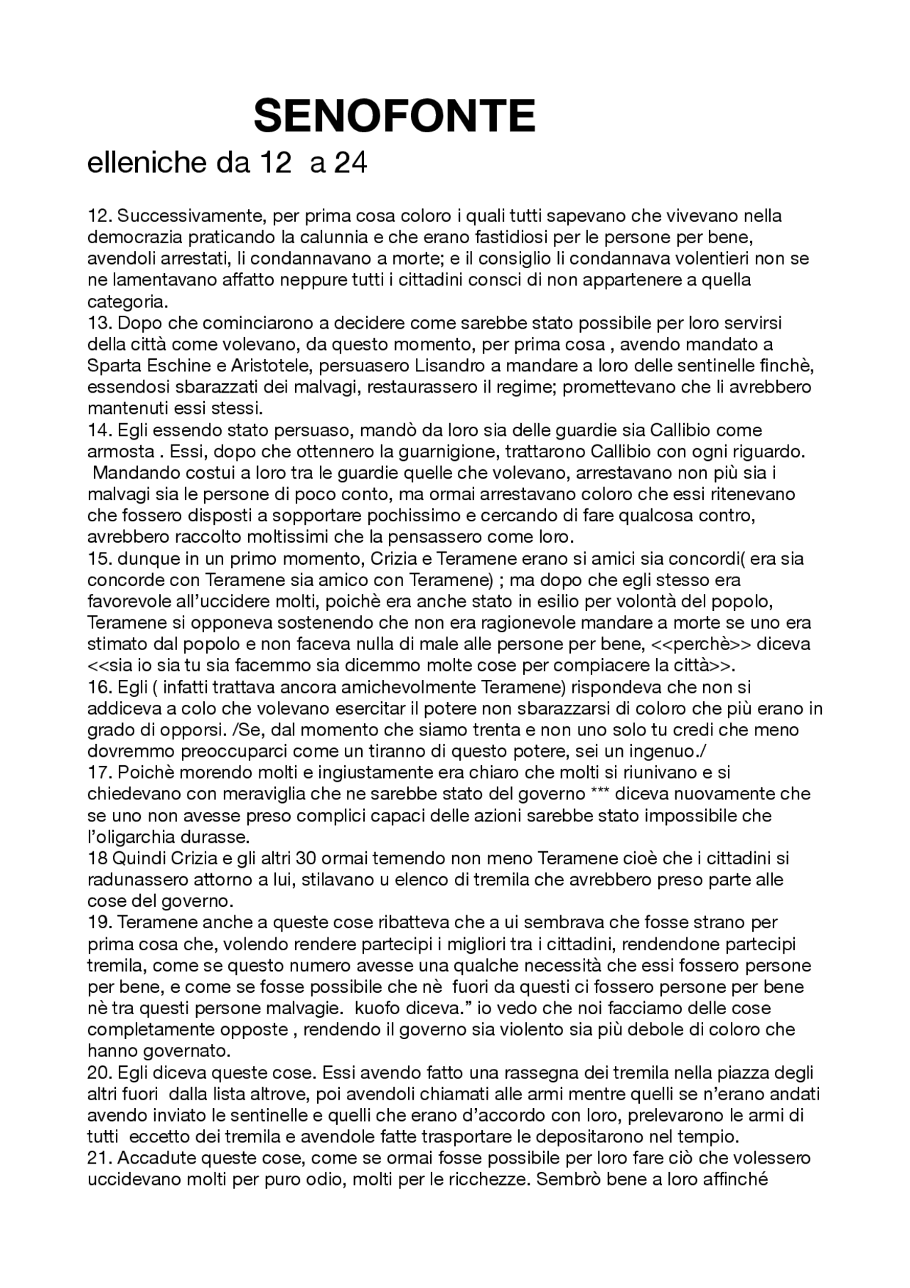 Greco 4 Anno Liceo Classico Docsity