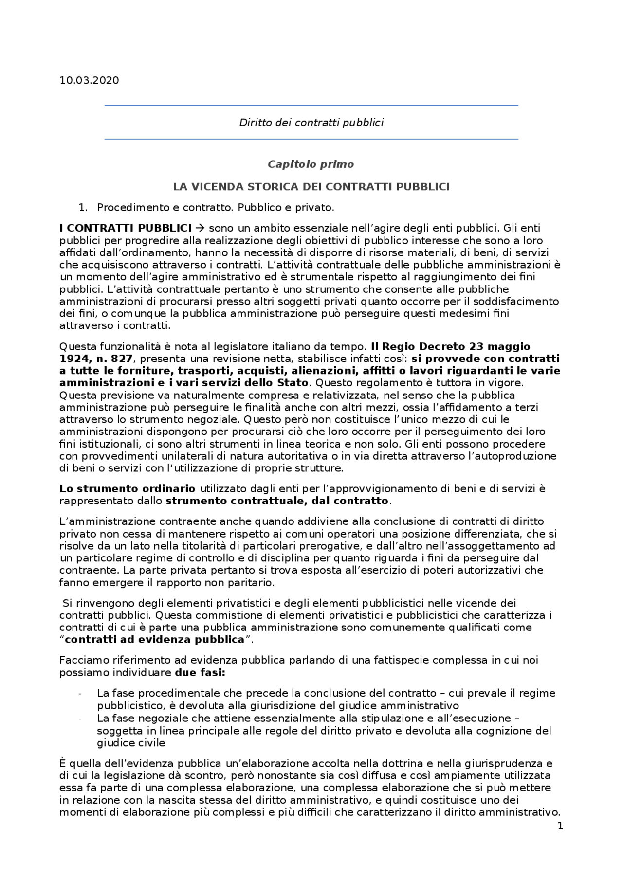 Contratti Pubblici Diritto Dei Contratti Docsity