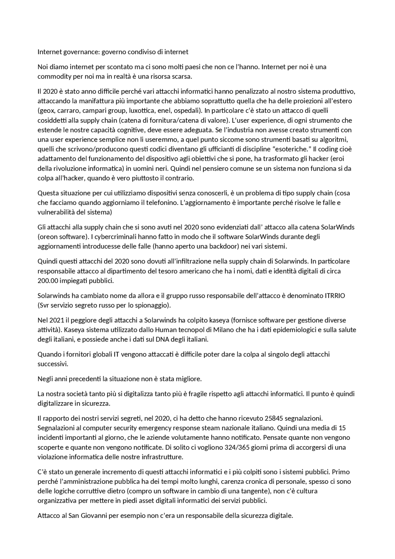 Appunti Identità Digitale Di Corinto Docsity