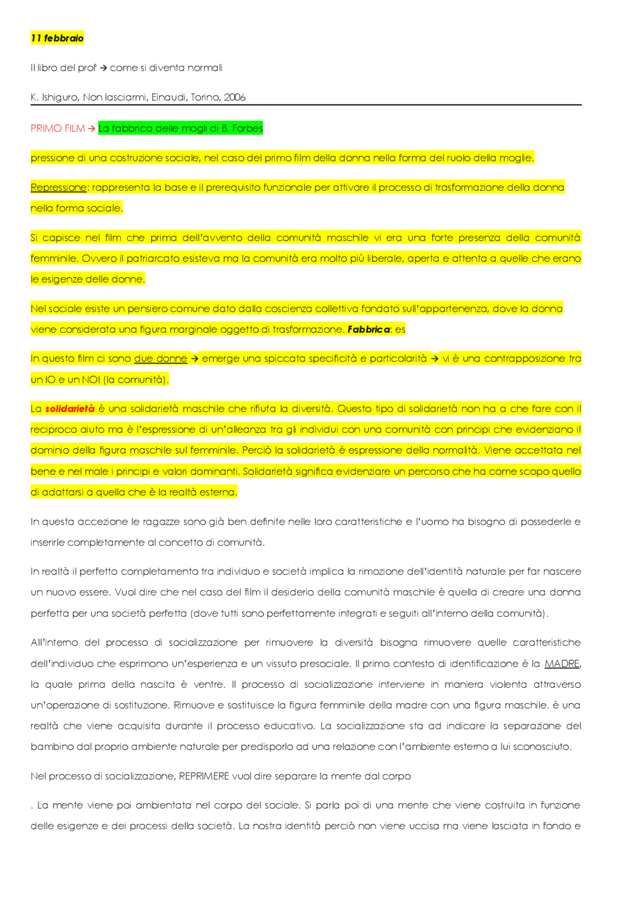 Appunti Completi Sociologia Del Cinema Docsity